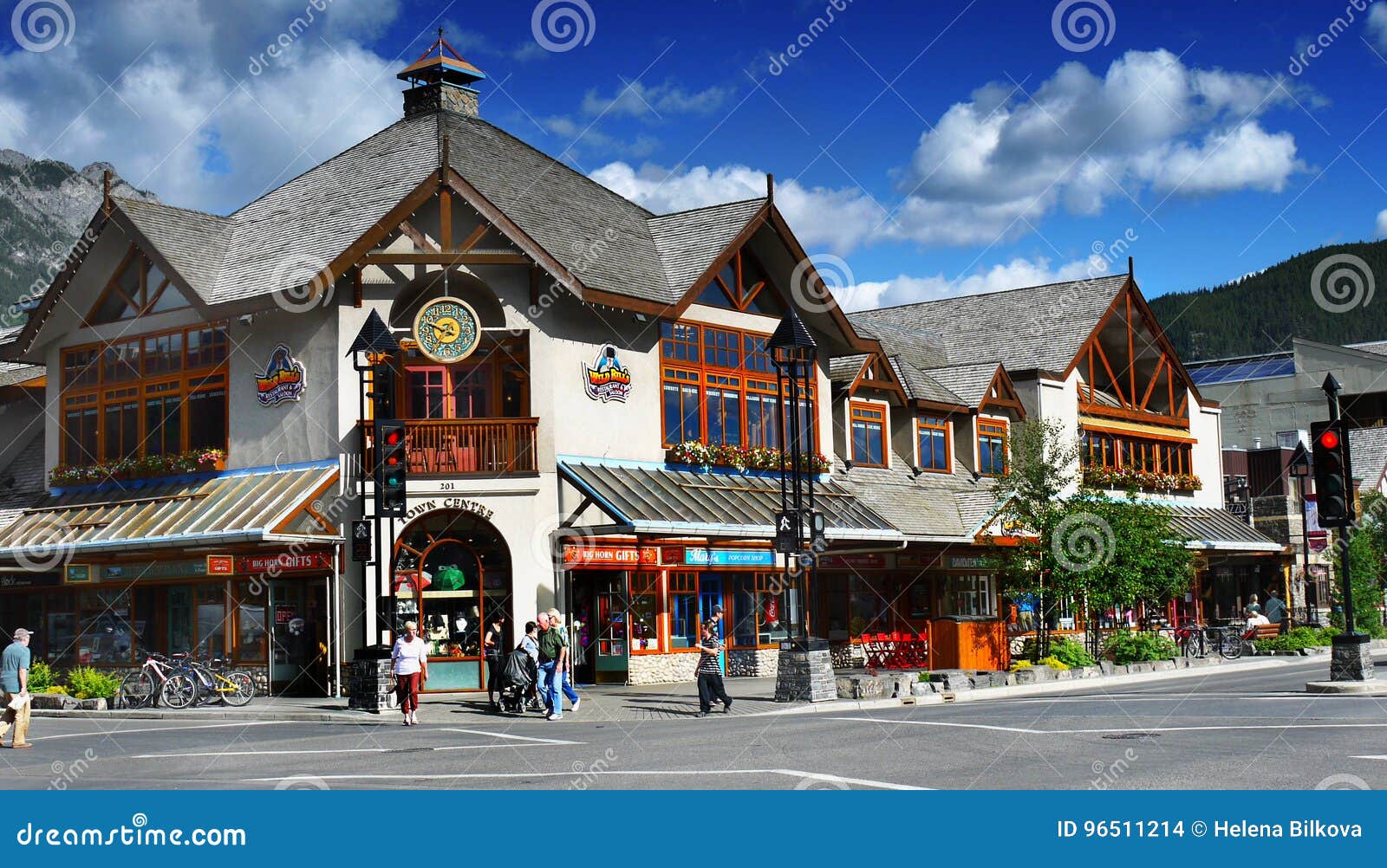 Banff Town Street, Canada editorial stock image. Image of banff - 96511214