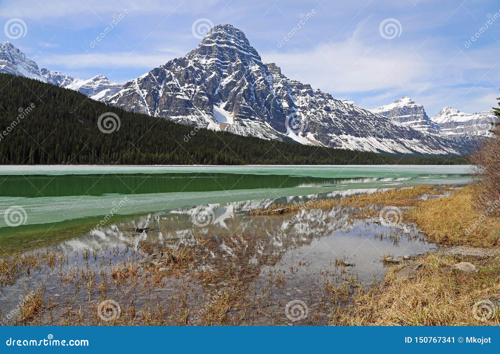 Mount Chephren stock image. Image of idyllic, beautiful - 150767341