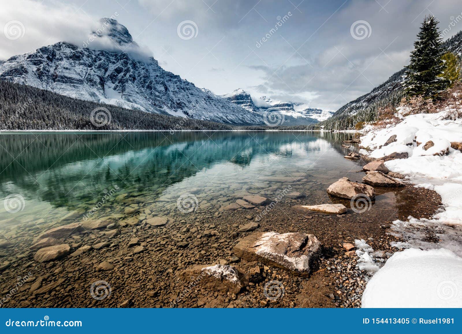 Banff National Park stock image. Image of lakeside, exposure - 154413405