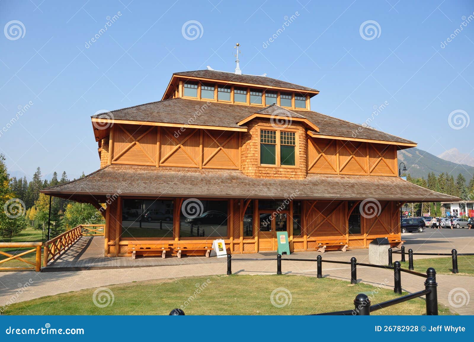 Banff Park Museum National Historic Site of Canada Editorial Stock ...