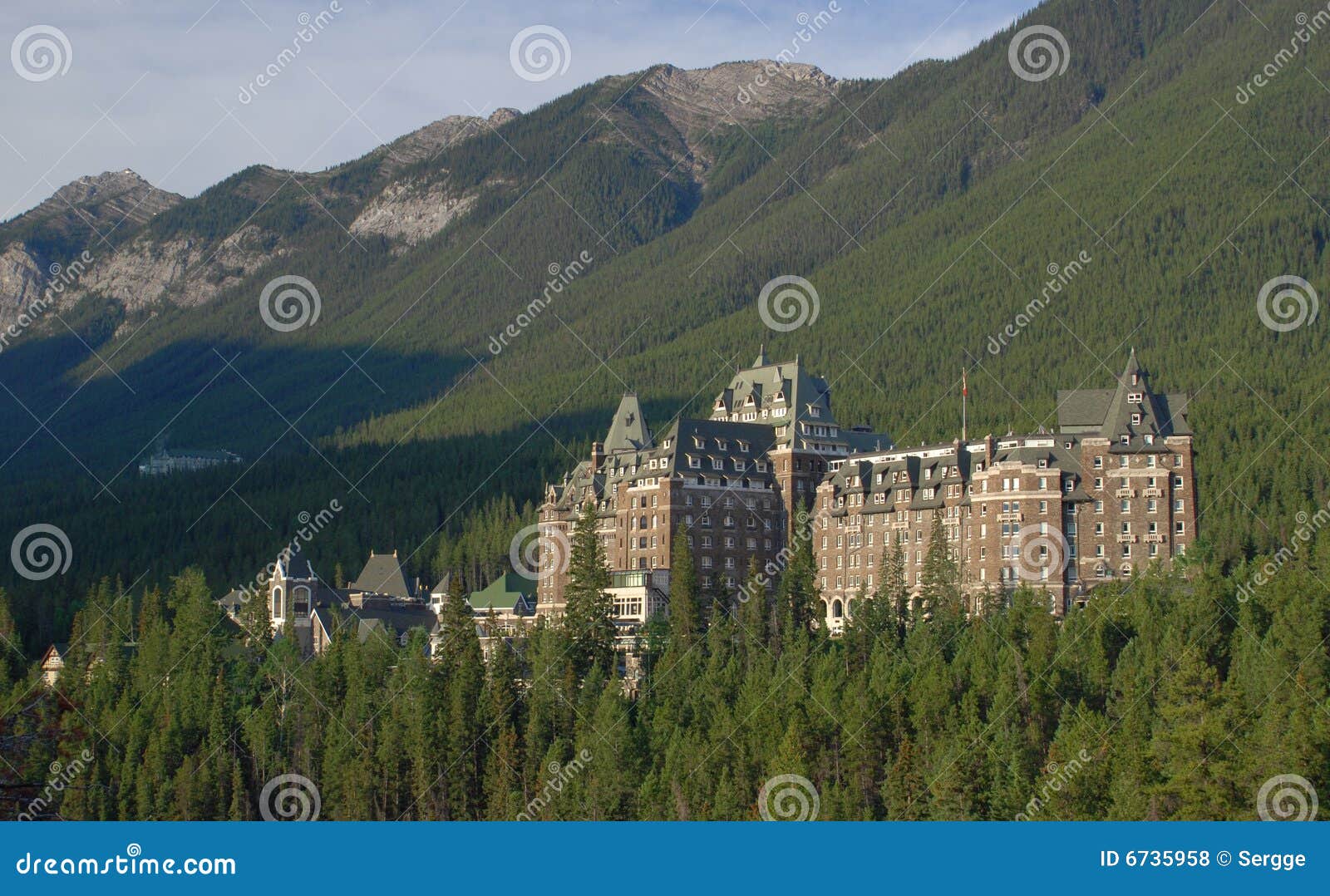 Banff Spring hotel stock photo. Image of tourism, spring - 6735958