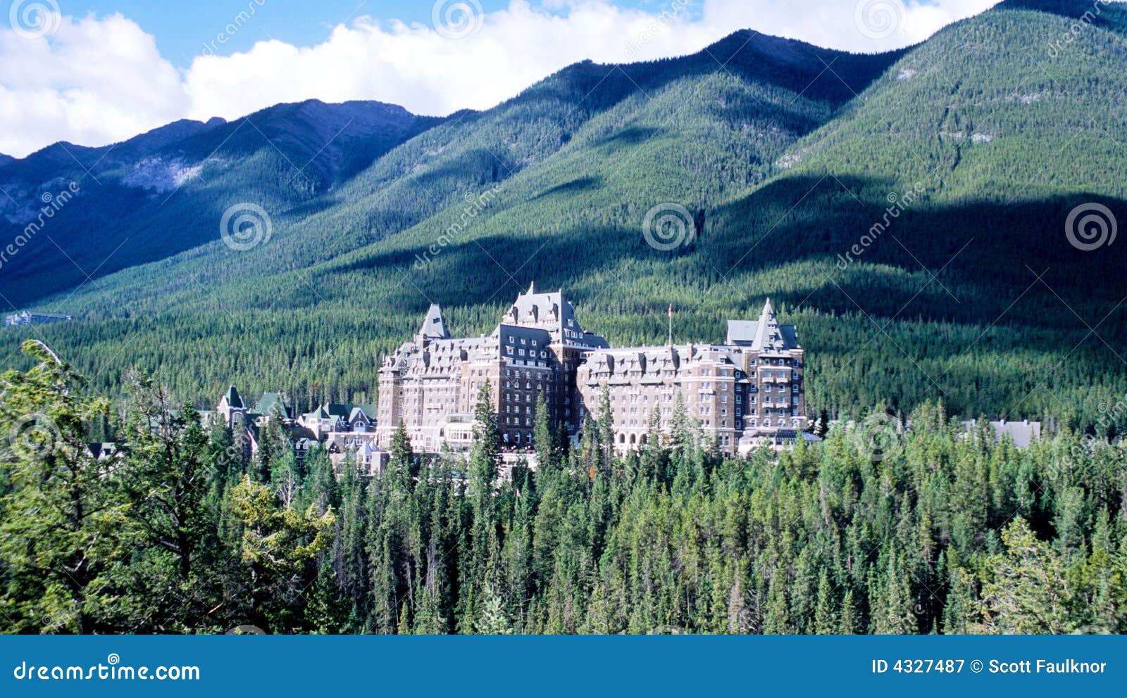 Banff springs stock image. Image of mountains, springs - 4327487