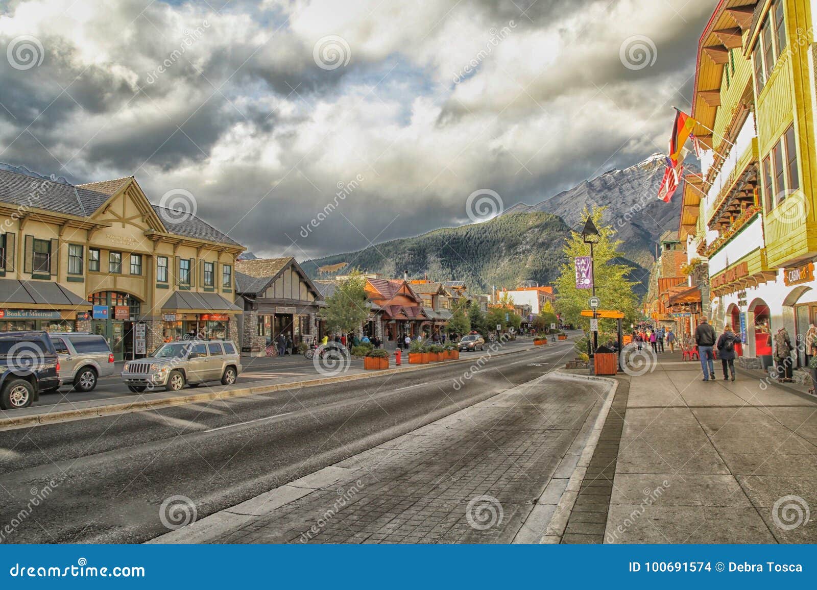 Banff Town Information Road Signs Stock Photography | CartoonDealer.com ...