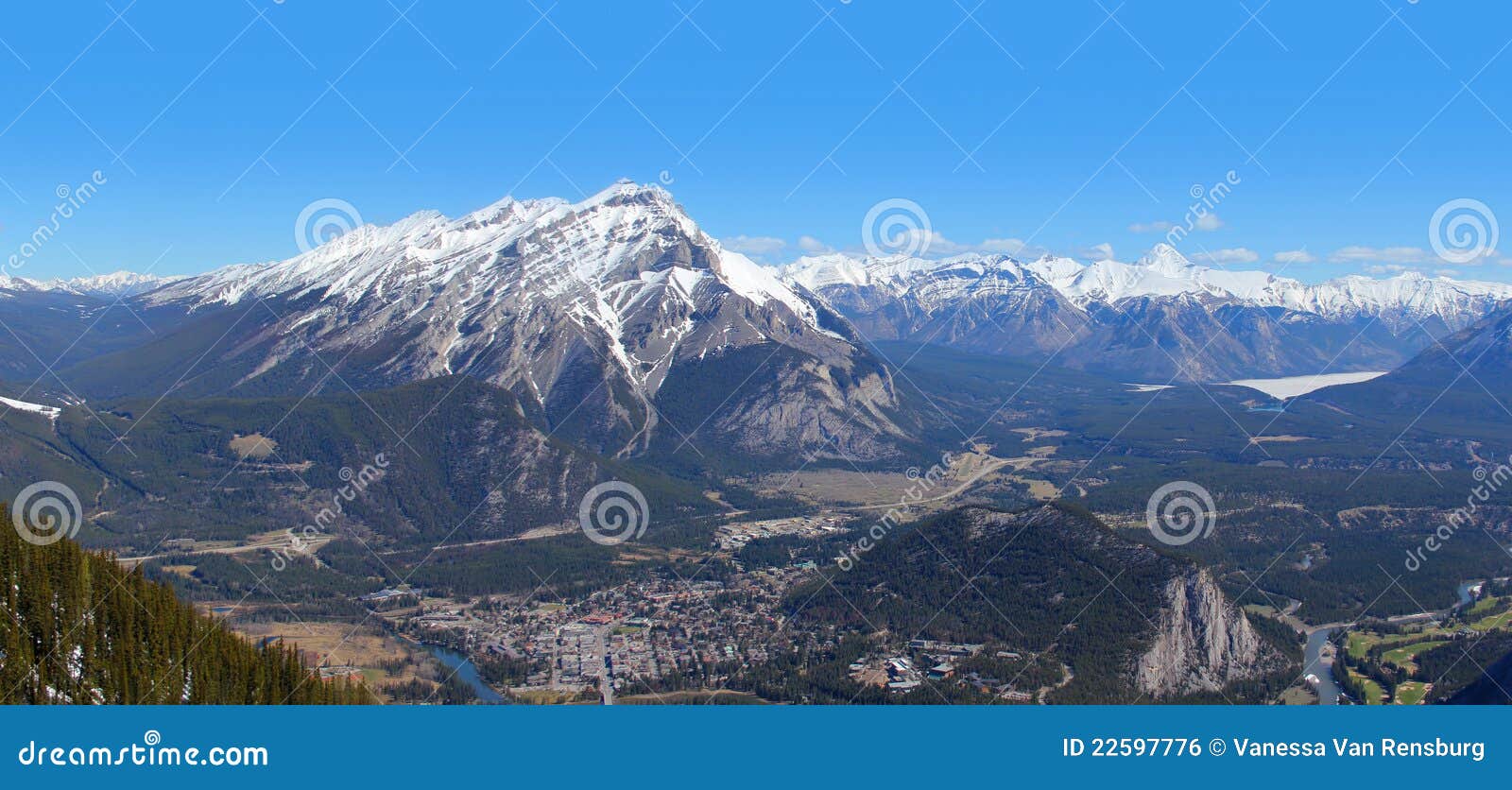 Banff Town stock photo. Image of banff, canadian, ecotourism - 22597776