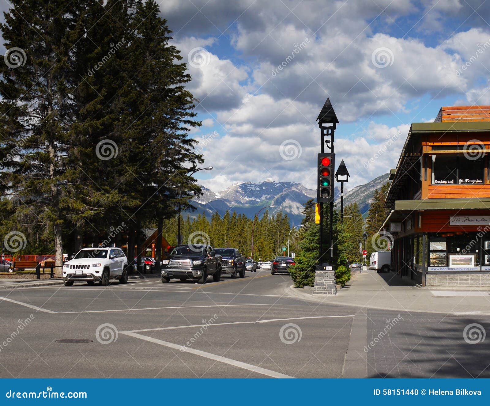 Banff Town, Canada editorial image. Image of canadian - 58151440