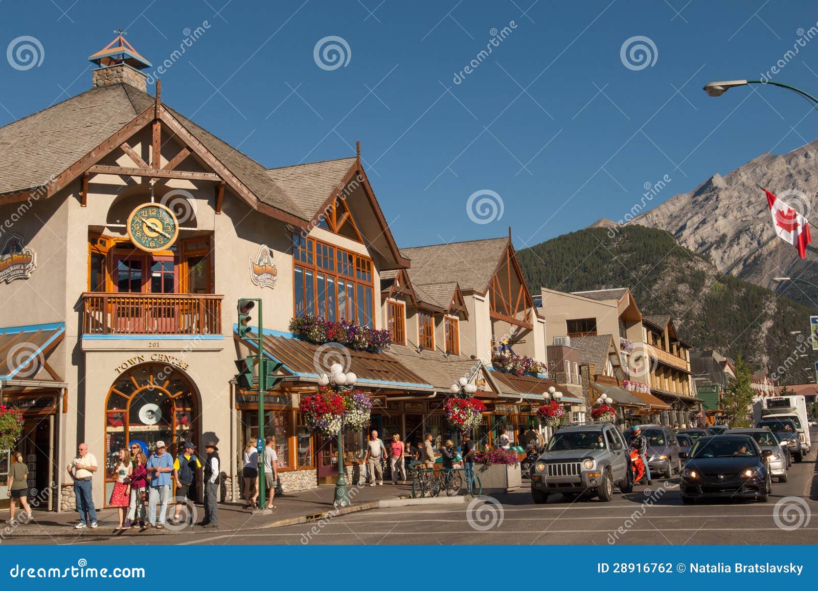 Banff town centre editorial photography. Image of destination - 28916762