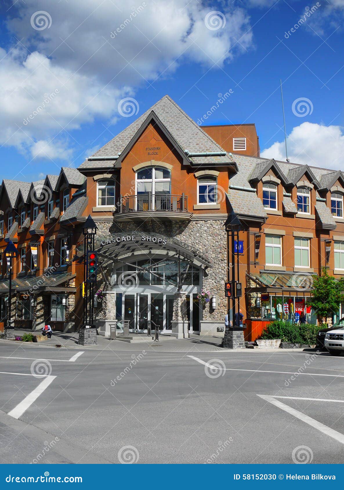 Banff Downtown Alberta Canada Editorial Image - Image of people ...