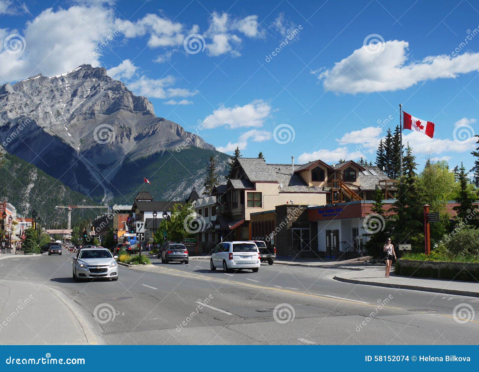 Banff Town editorial stock image. Image of view, town - 58152074