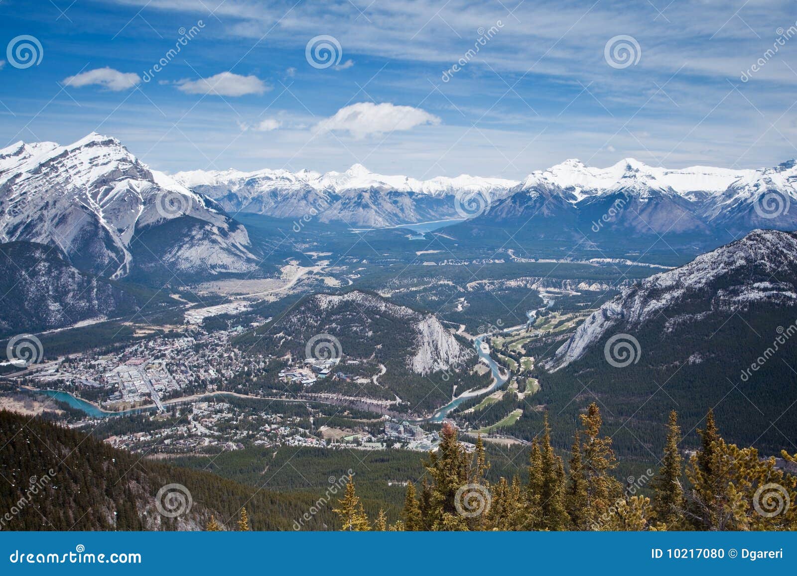 Banff Townsite stock photo. Image of landscape, ecotourism - 10217080