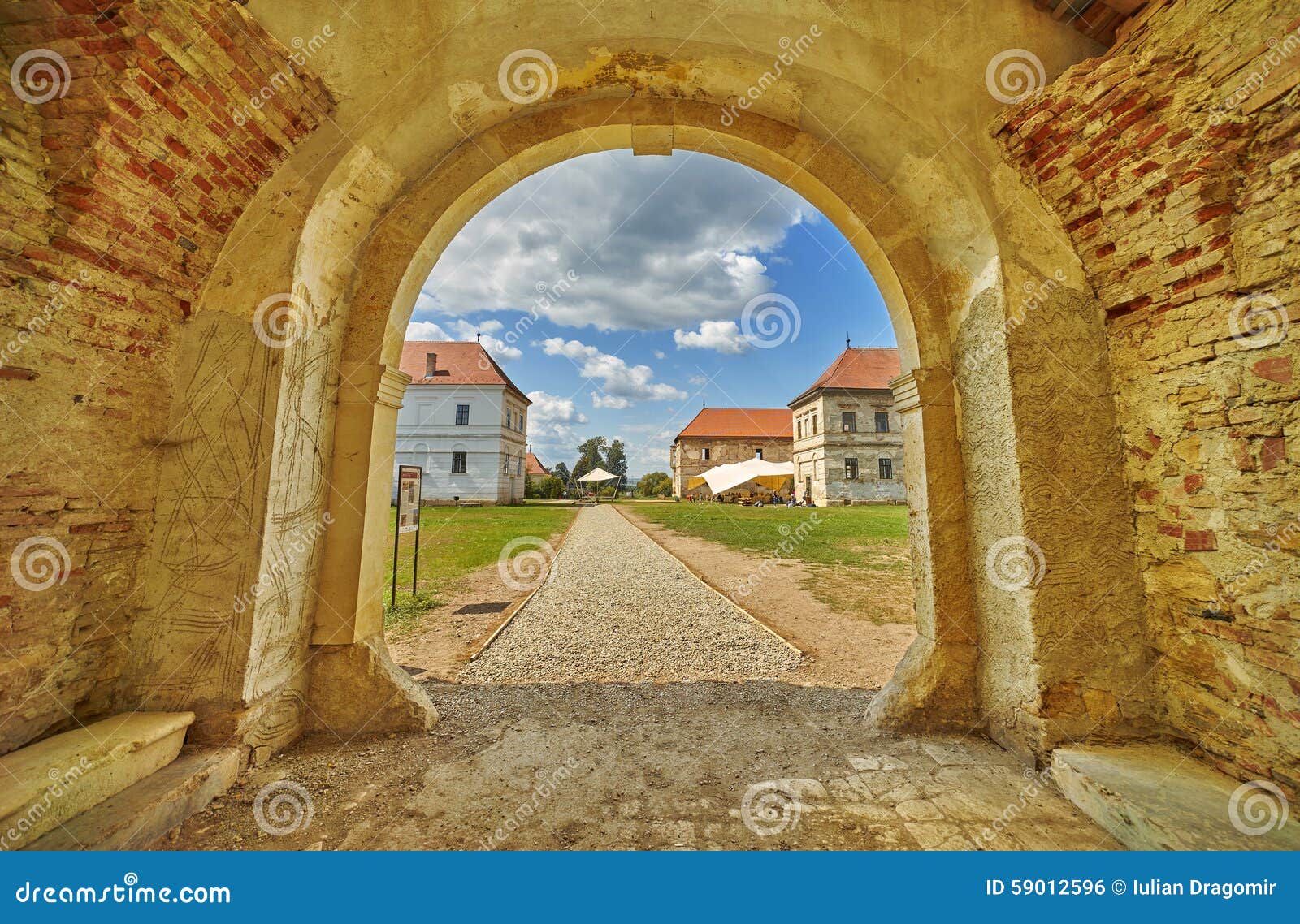 Banffy Castle Archway View editorial photo. Image of architecture ...