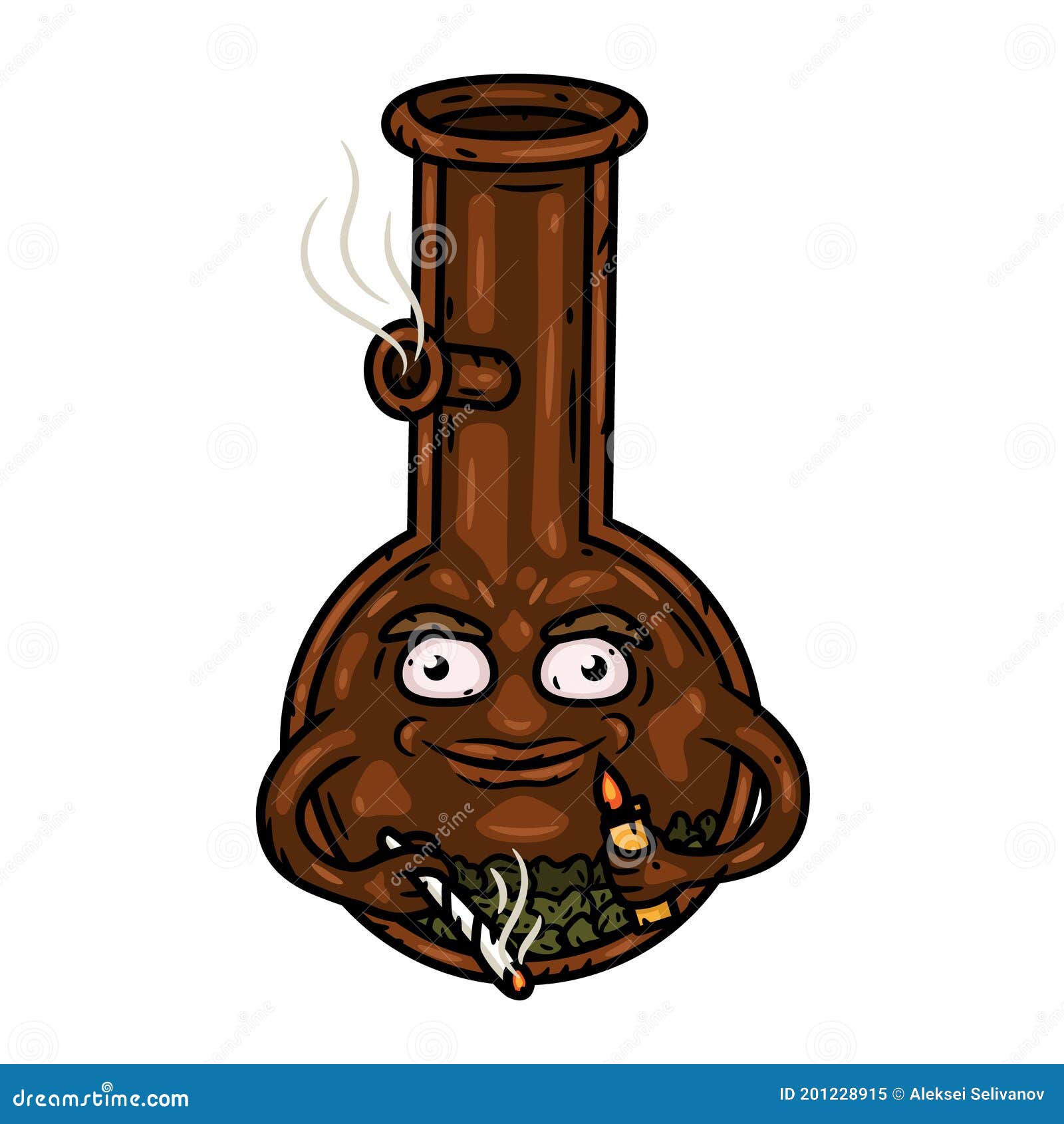 Bang. Avec Un Joint Bang D'allumage Et De Marijuana. Illustration de ...