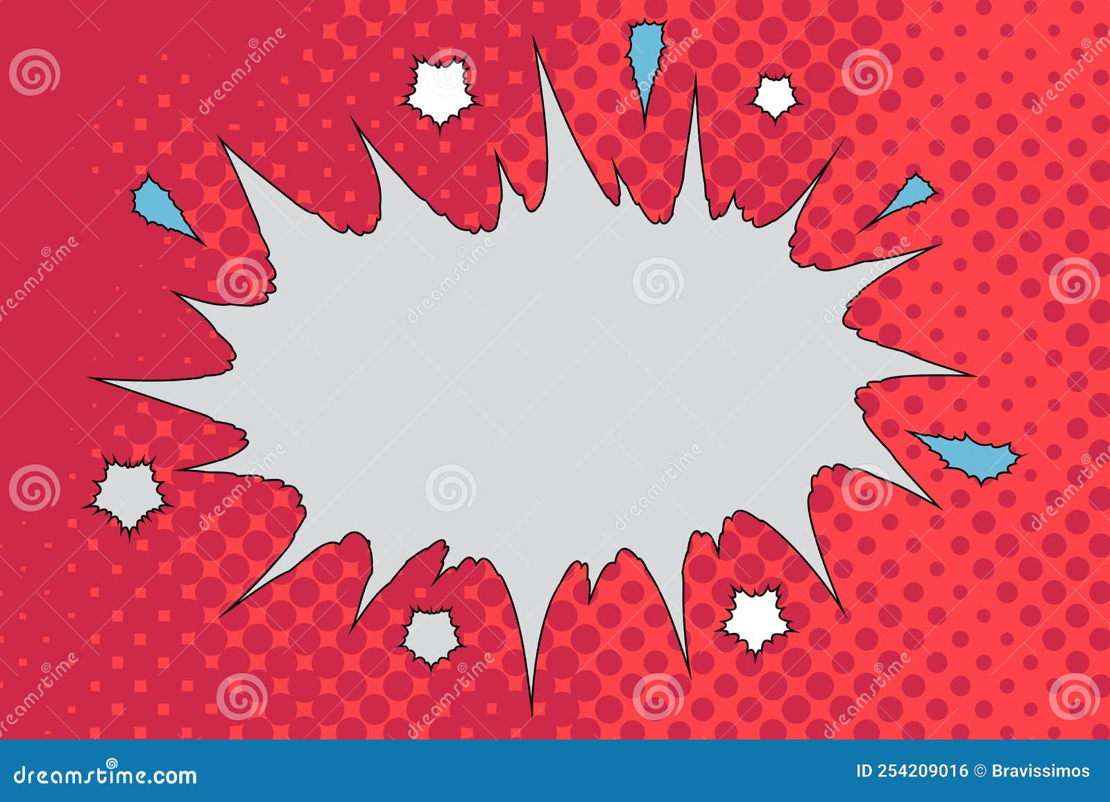 Bang Bubble Balloon Boom Background. Abstract Explosion Stock Vector ...