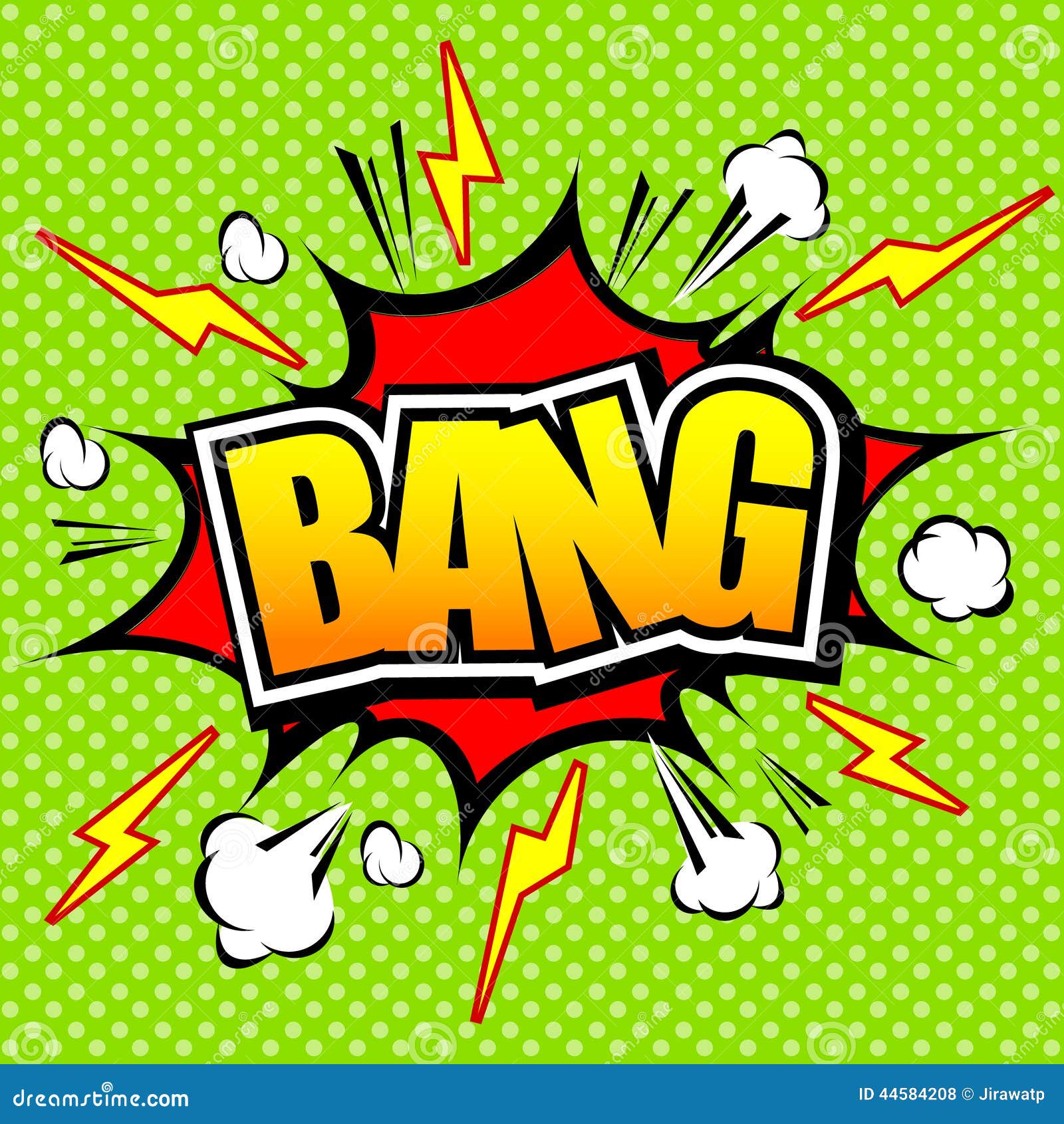 Bang! Comic Speech Bubble, Cartoon. Stock Vector - Illustration of ...