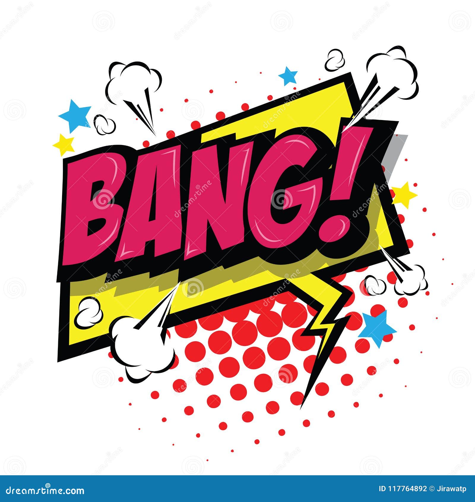 Bang! Comic Speech Bubble, Cartoon Stock Vector - Illustration of sound ...
