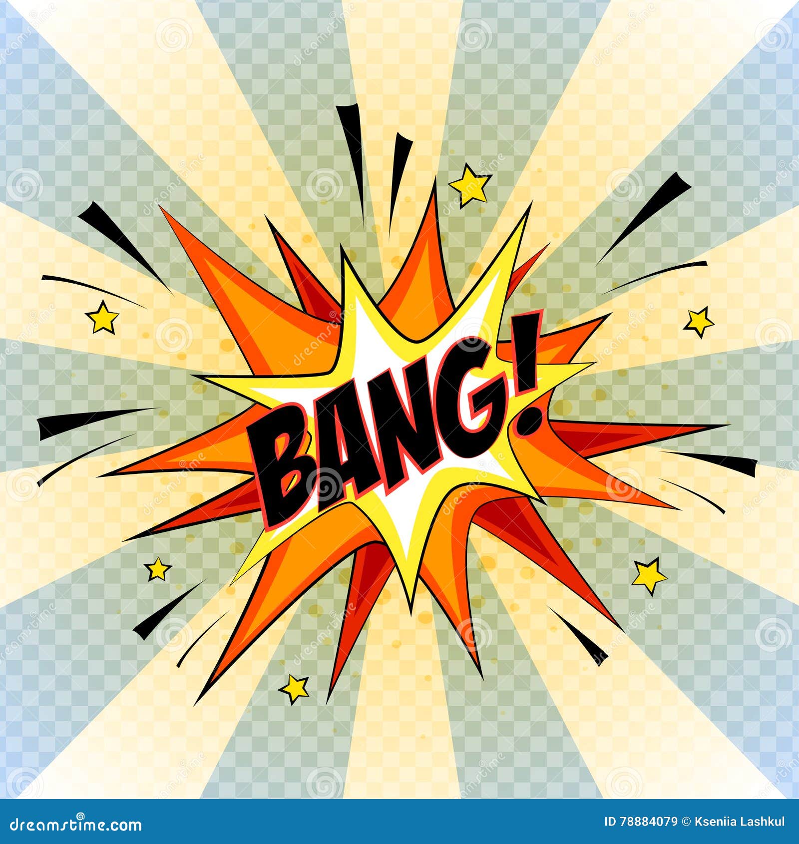 Bang. Comic Speech Bubble, Cartoon. Stock Vector - Illustration of ...