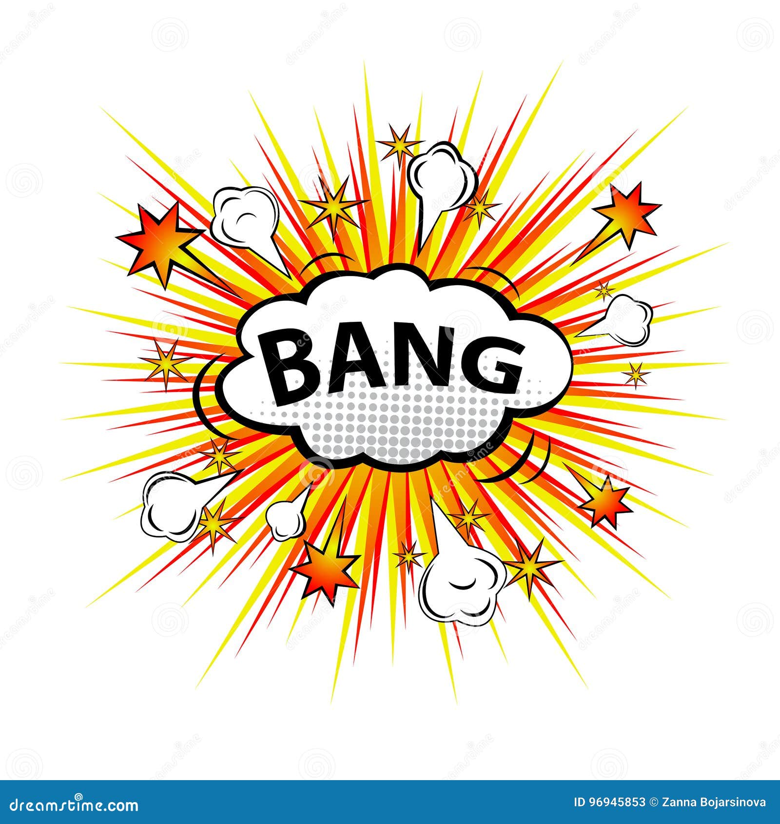 BANG! Comic Speech Bubble, Cartoon. Stock Vector - Illustration of bang ...