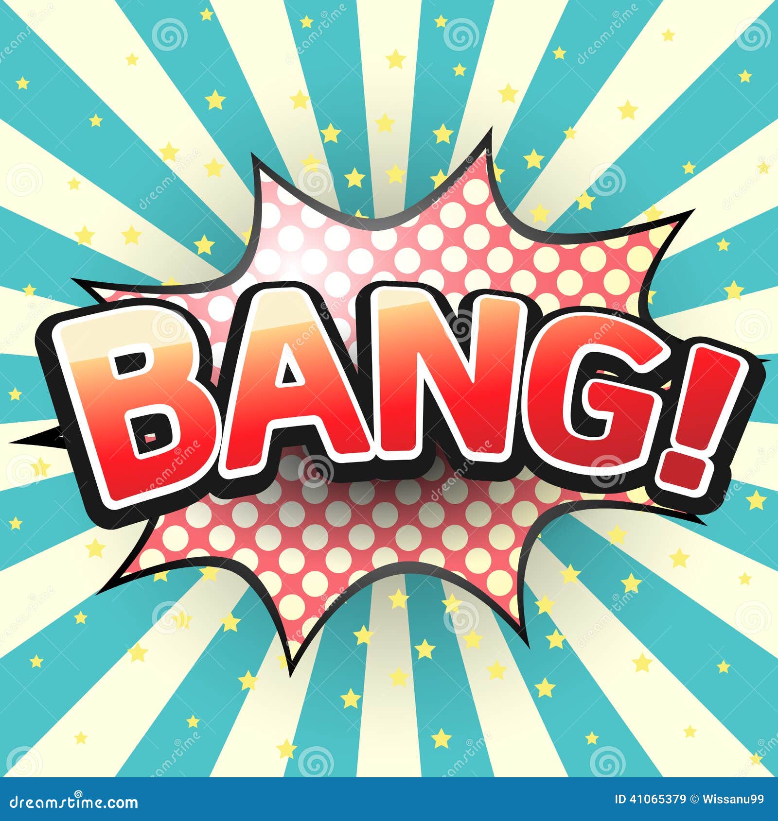 Bang Comic Text Radial Backdrop Vector Illustration | CartoonDealer.com ...