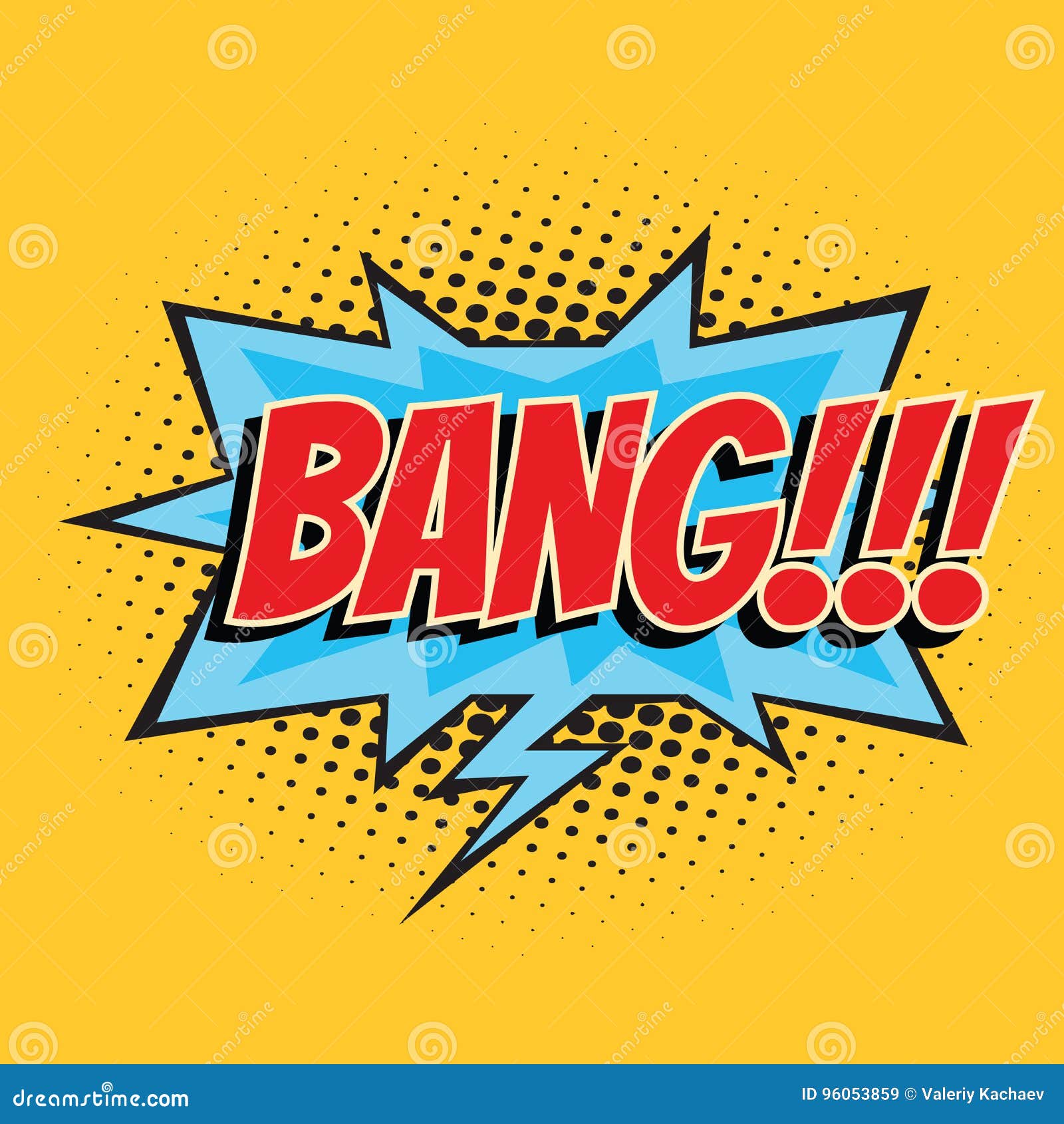 Bang Comic Word Stock Vector Illustration Of Humor Funny 96053859