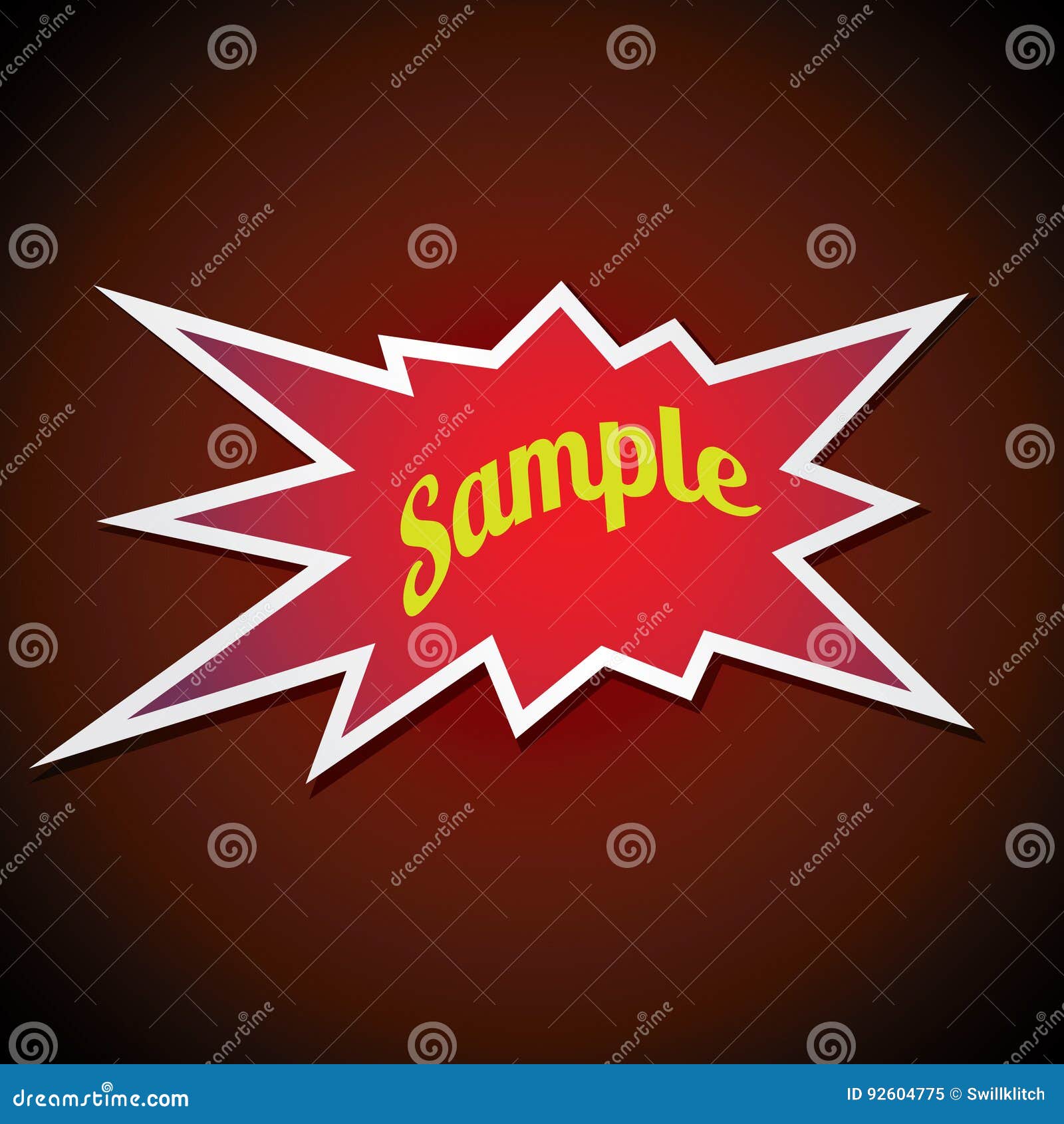 Bang label stock vector. Illustration of danger, information - 92604775