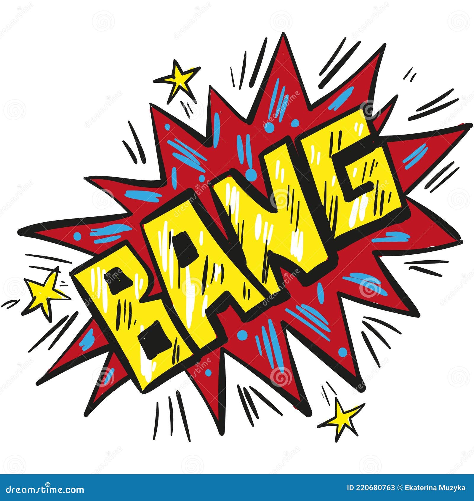 Bang Speech Bubble Comic Cartoon Vector on White Stock Vector ...