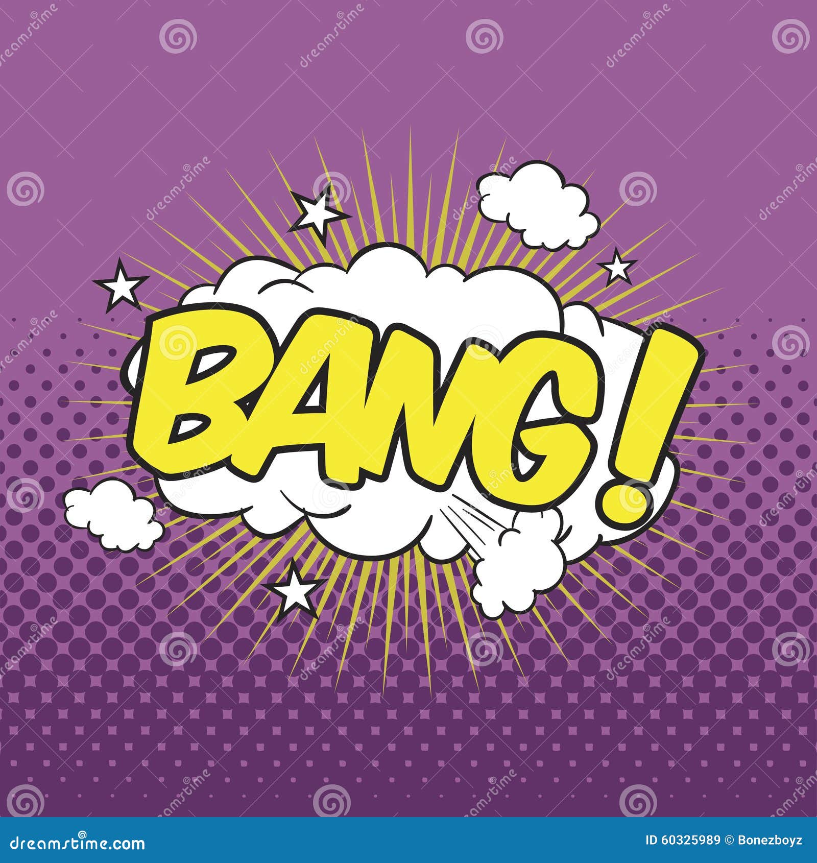 POW! Wording Sound Effect Set Design For Comic Cartoon Vector ...