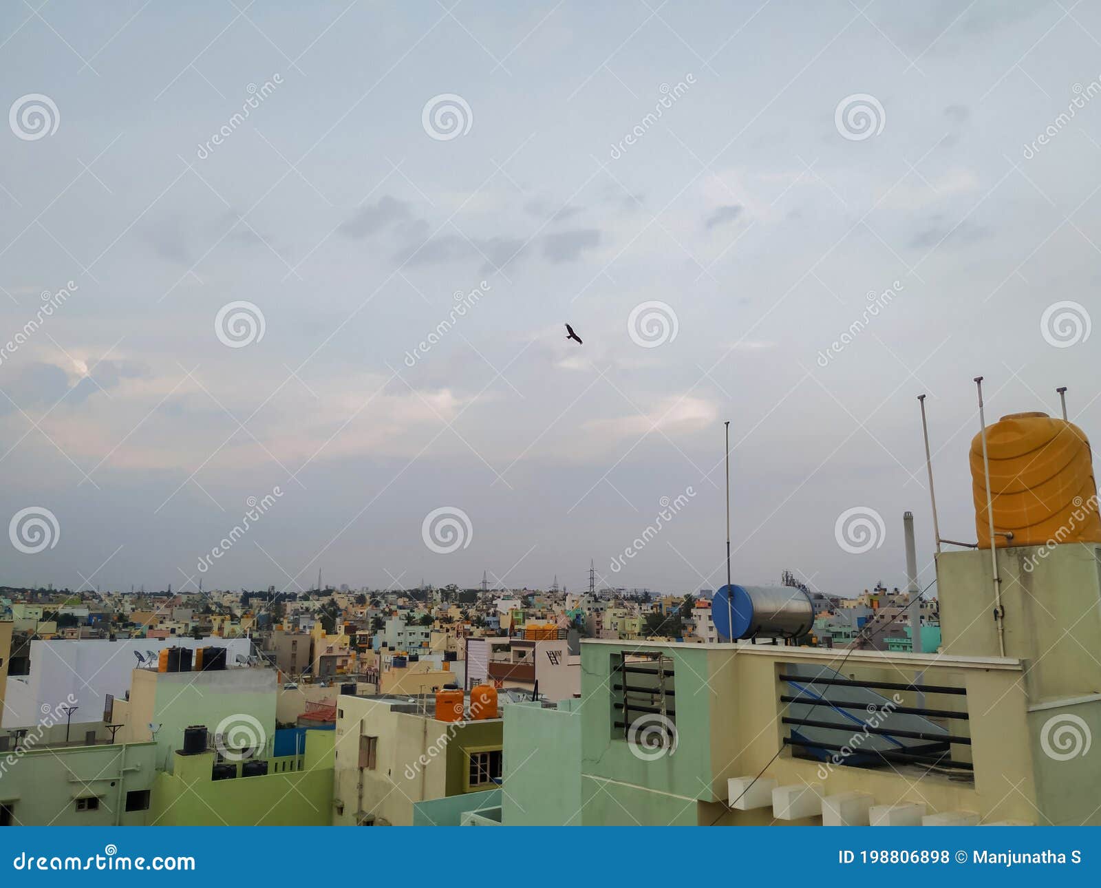 Bangalore Downtown and Cityscape View from Top of the Tower Editorial ...