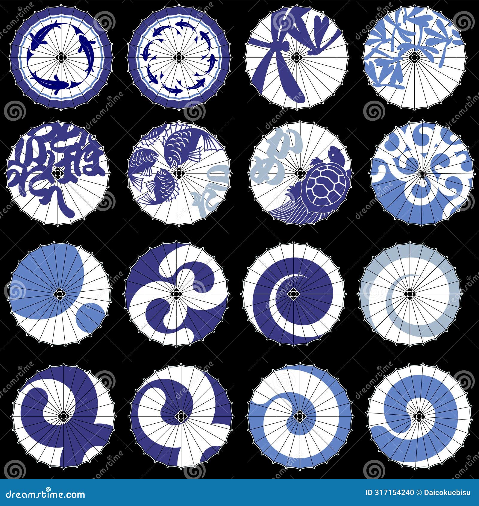 Bangasa is a Traditional Japanese Umbrella, Stock Illustration ...