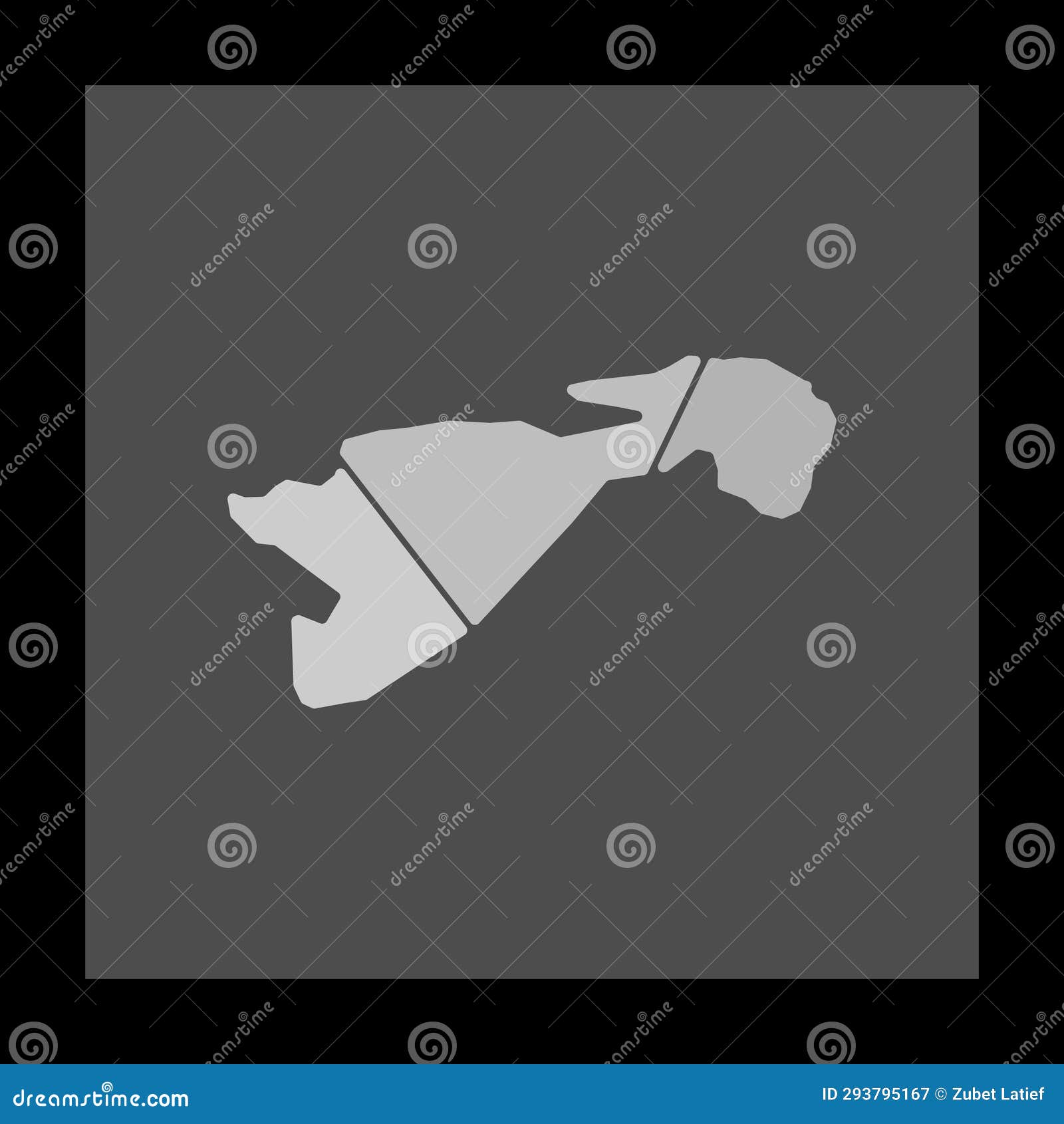 Banggai Map Illustration Creative Design Stock Vector - Illustration of ...
