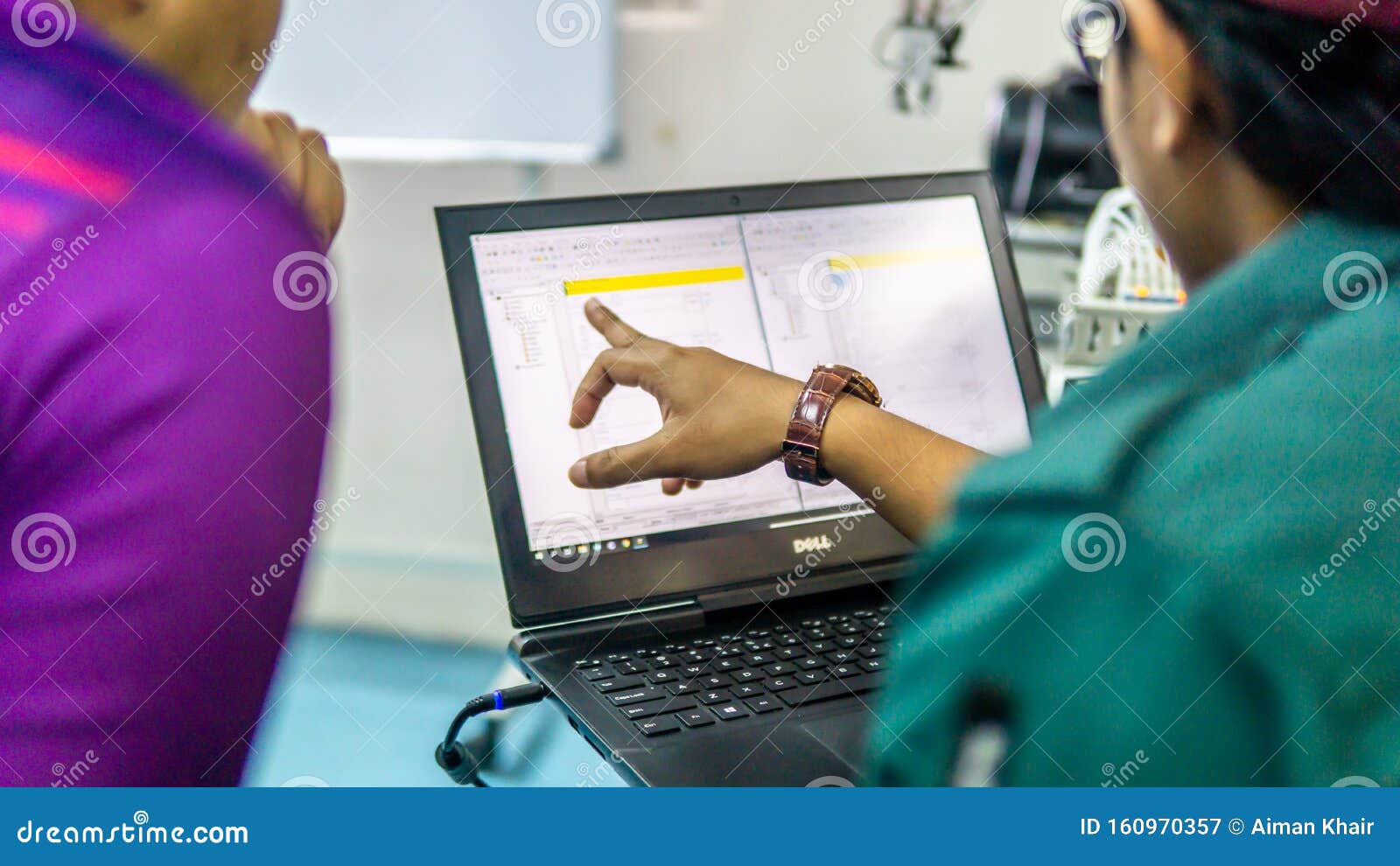 Engineering Students Discussing and Solving the Task Given on the ...