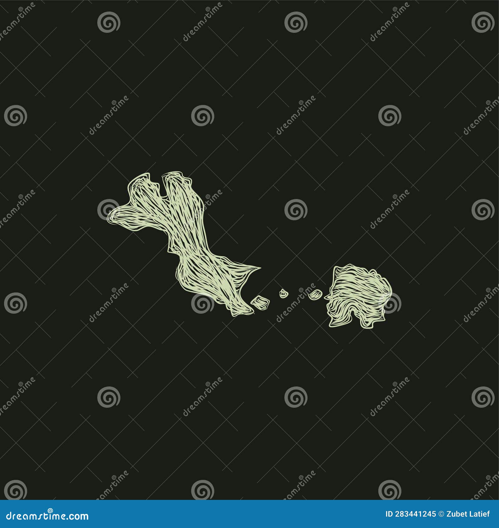 Bangka Island Republic Of Indonesia, South East Asia Map Vector ...