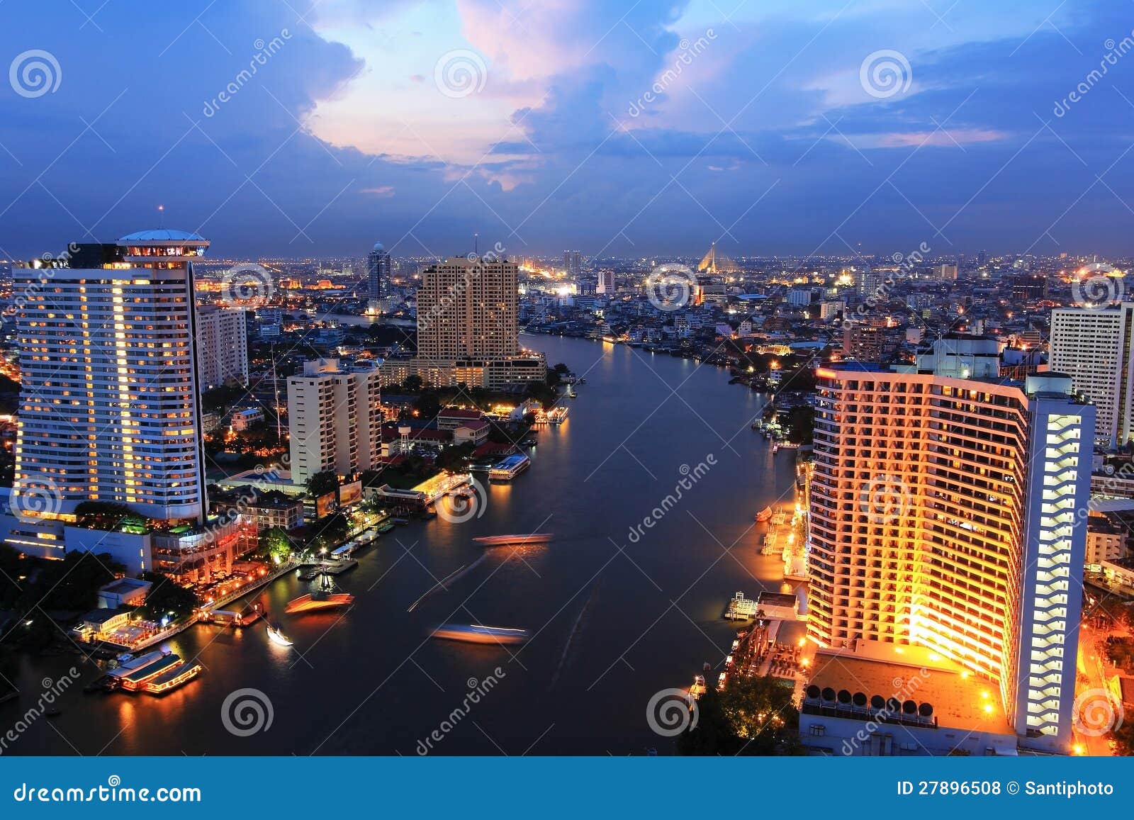 Bangkok City and Modern Building Stock Photo - Image of office, town ...
