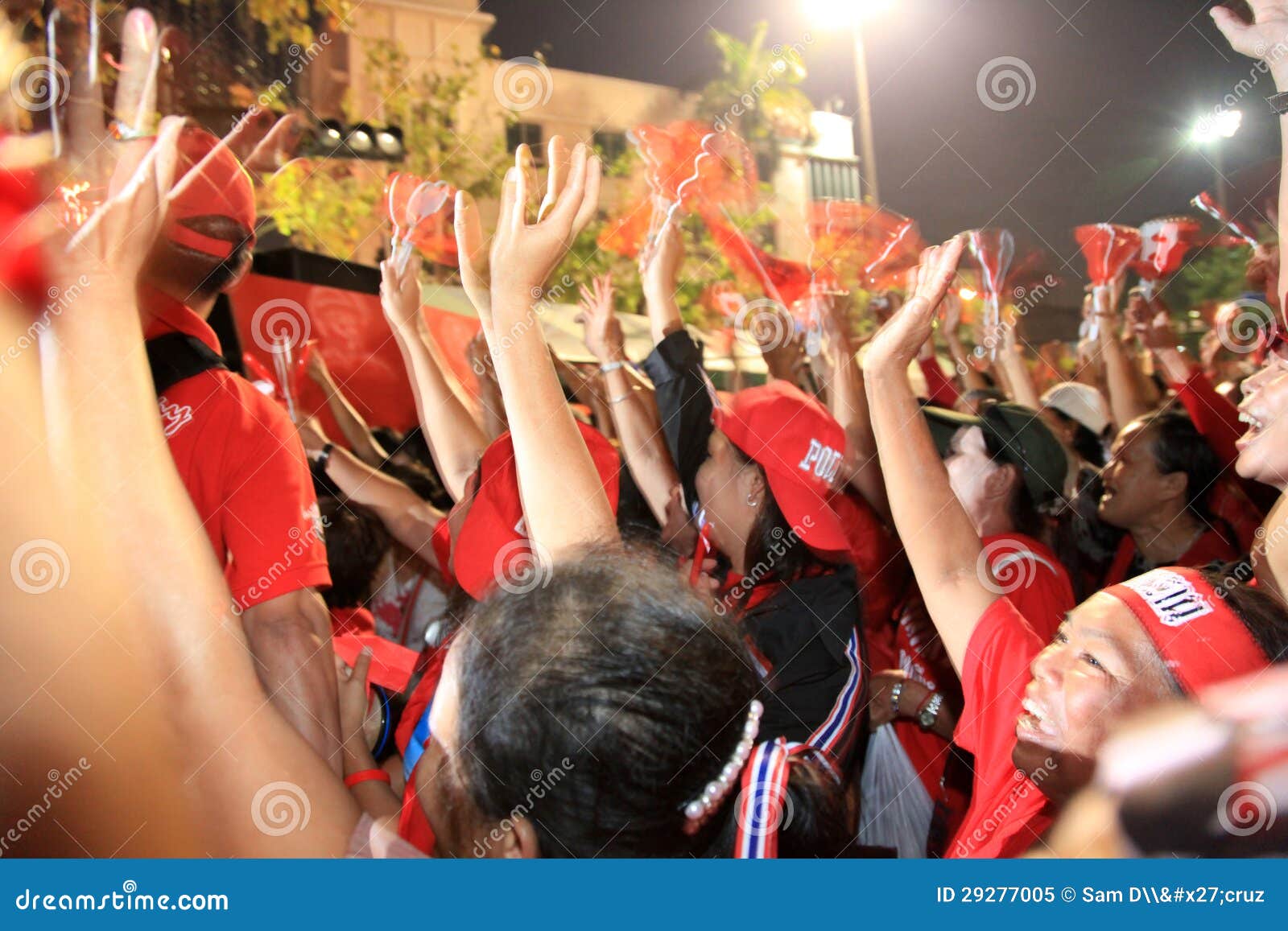 BANGKOK - DEC 10: Red Shirts Protest Demonstration - Thailand Editorial ...