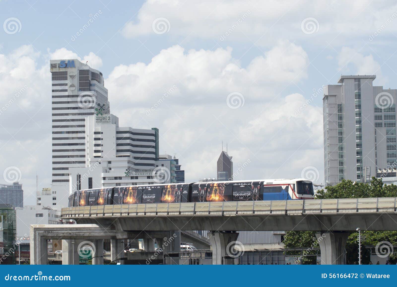Bangkok Mass Transit System Editorial Photography - Image of night ...