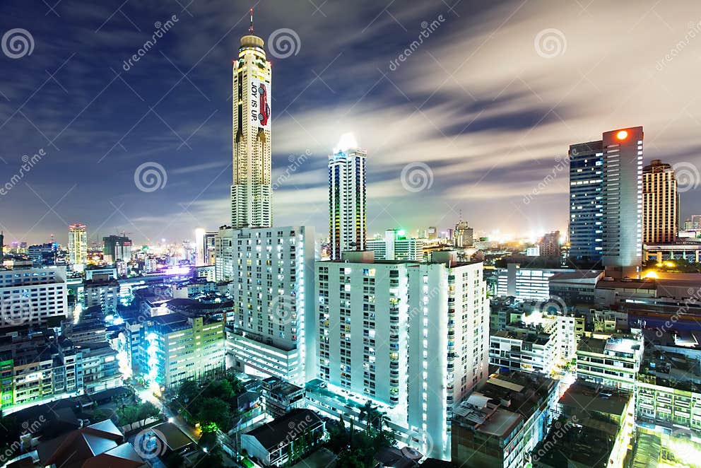 Bangkok night editorial image. Image of downtown, bangkok - 21865735