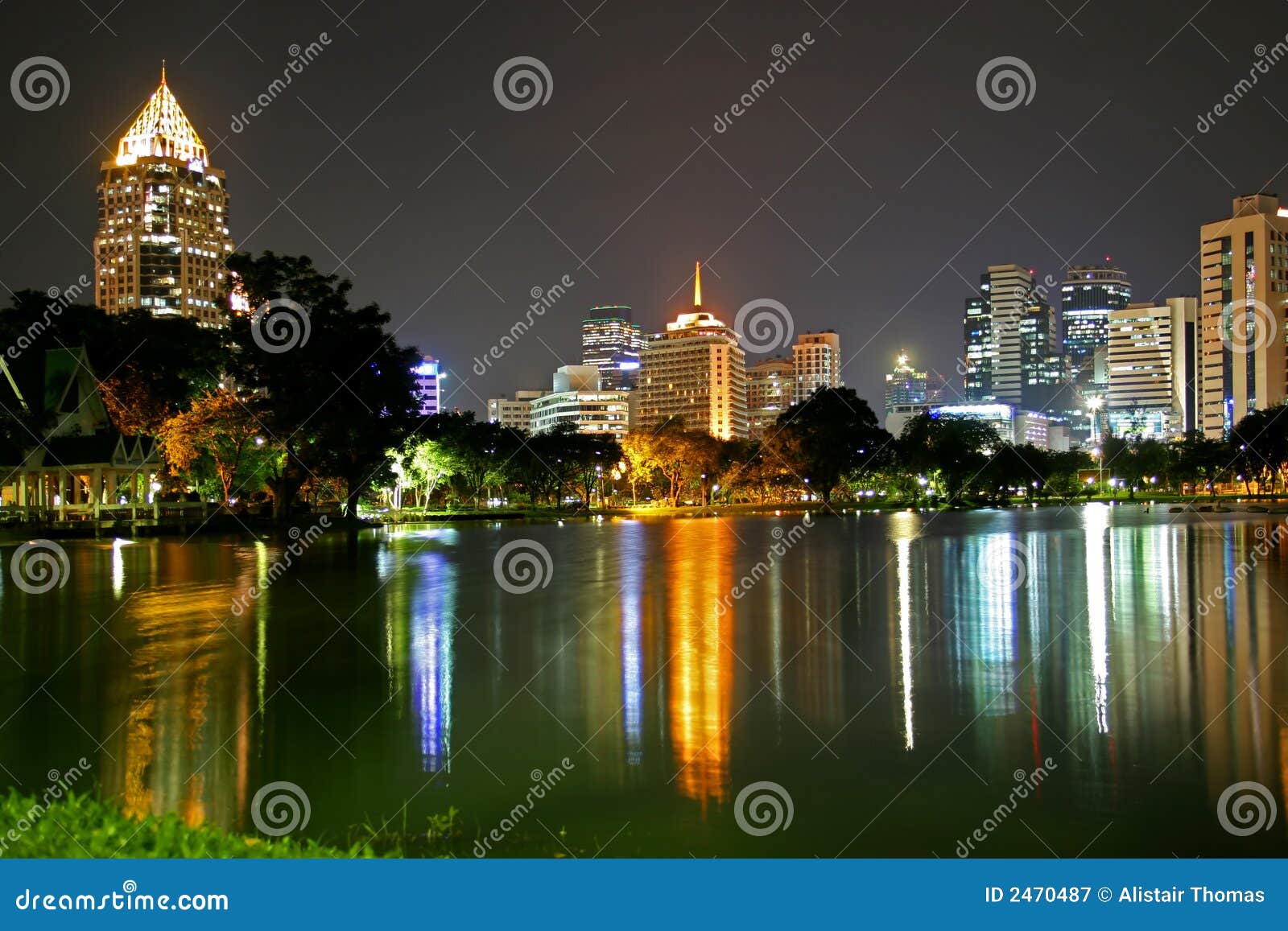 Bangkok Park stock image. Image of condo, landmark, bangkok - 2470487