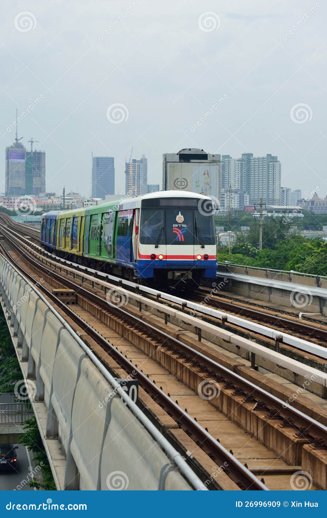 Bangkok BTS Skytrain Elevated Road Network Structural System Editorial ...