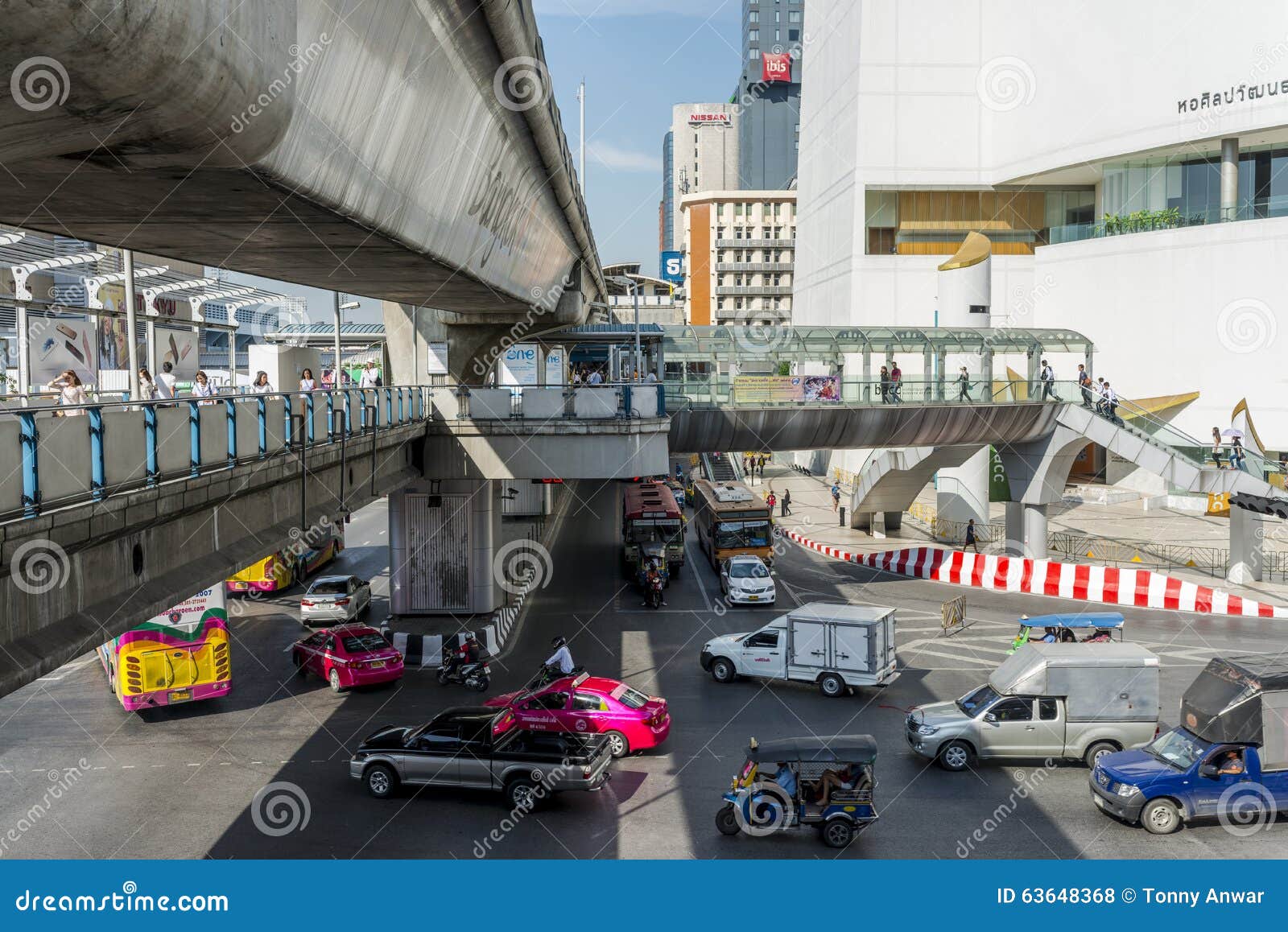 Bangkok Skywalk editorial stock photo. Image of centre - 63648368