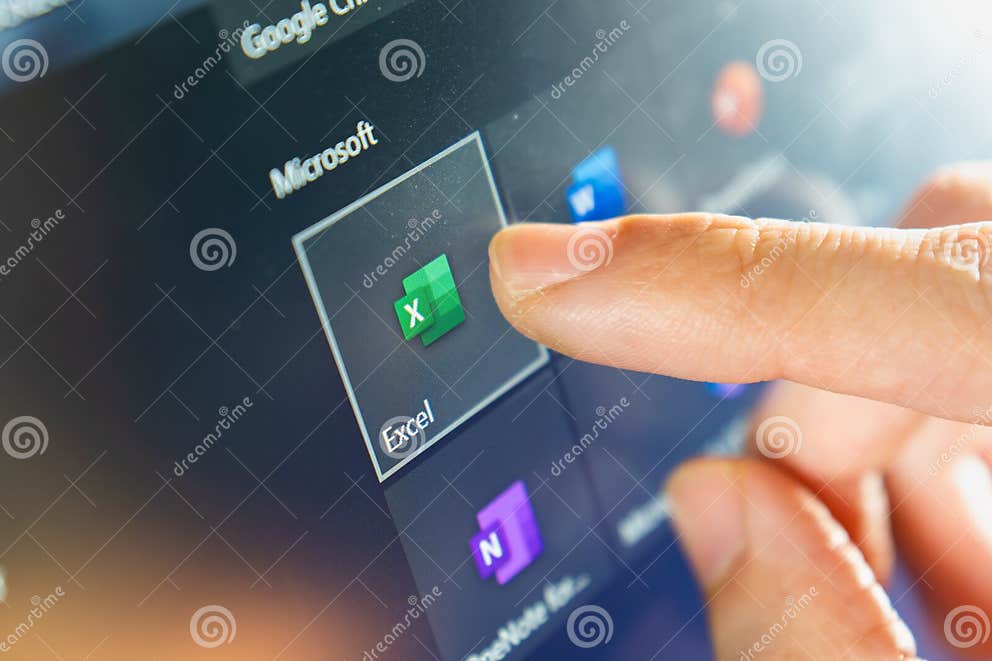 Microsoft Excel editorial stock photo. Image of logo - 278264378