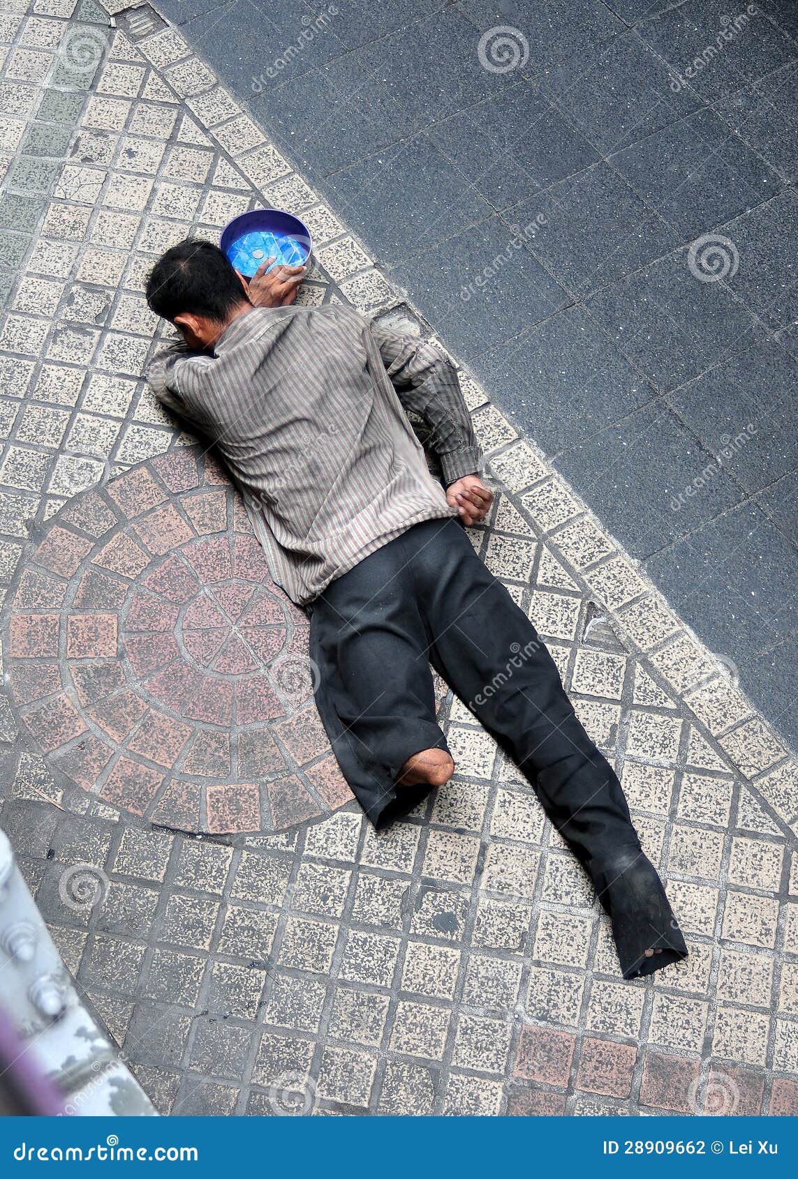 Bangkok, Thailand: Beggar on Silom Road Editorial Photography - Image ...