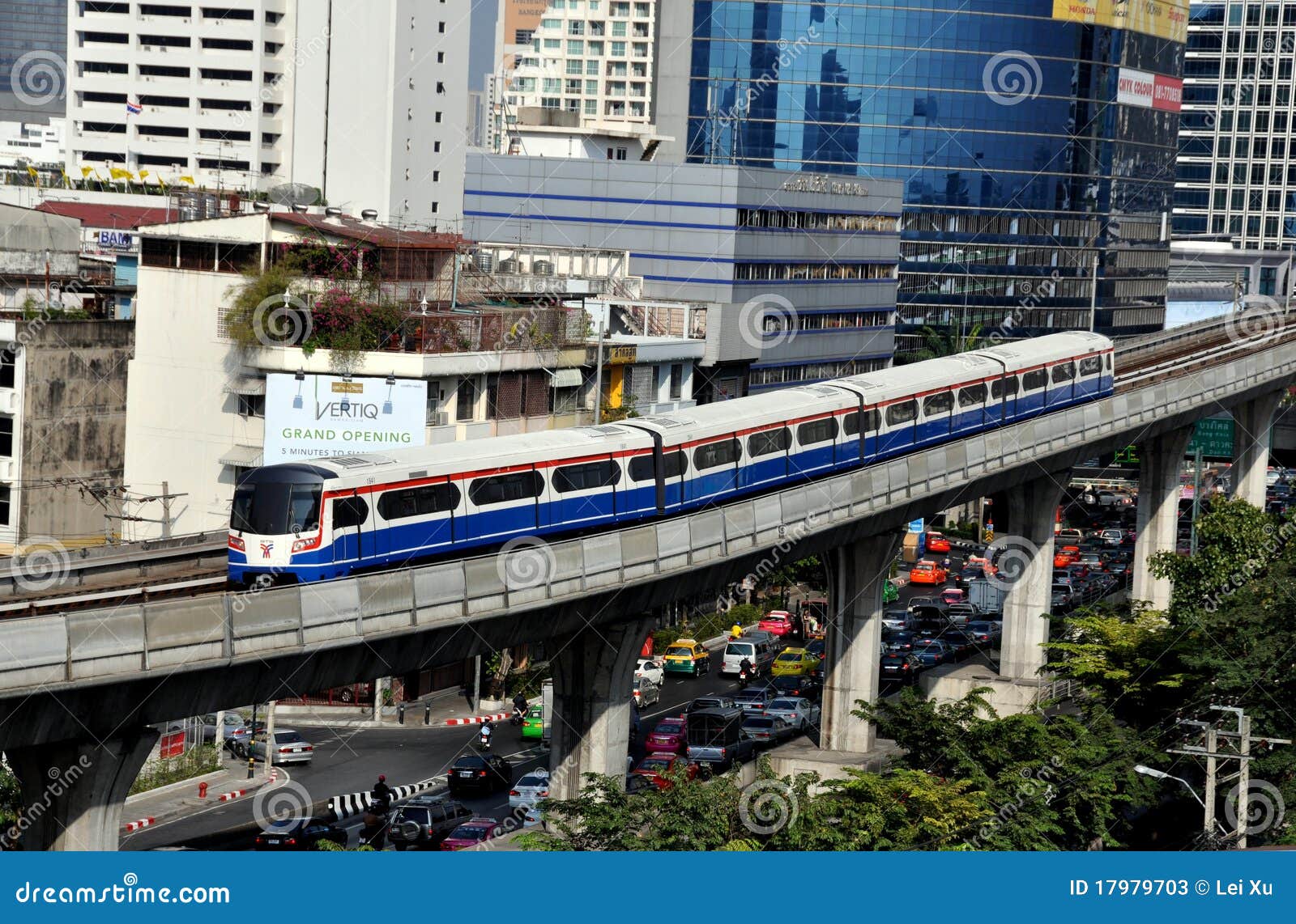 Bangkok, Thailand: BTS Skytrain Editorial Stock Photo - Image of ...