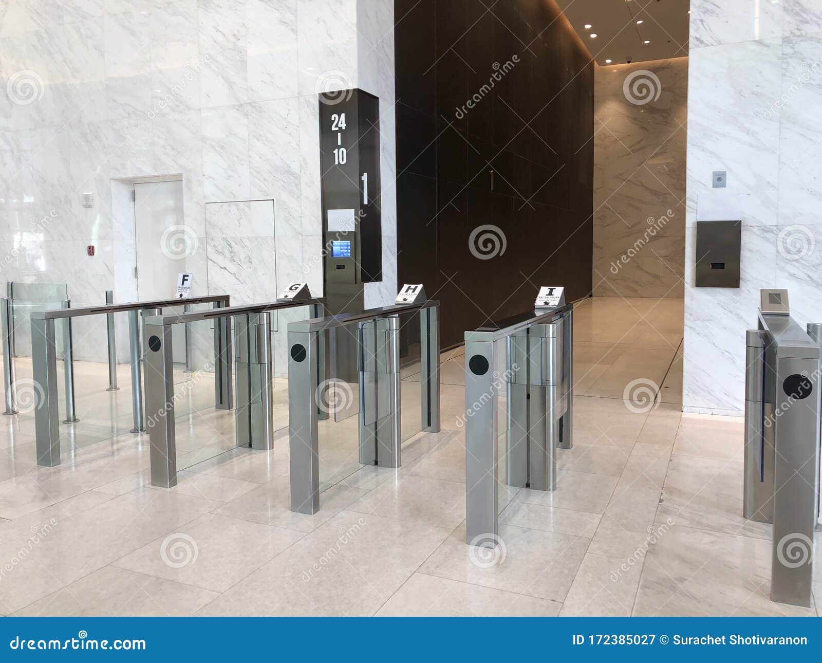 Electronic Gateway Or Entrance Gate Royalty-Free Stock Photo ...