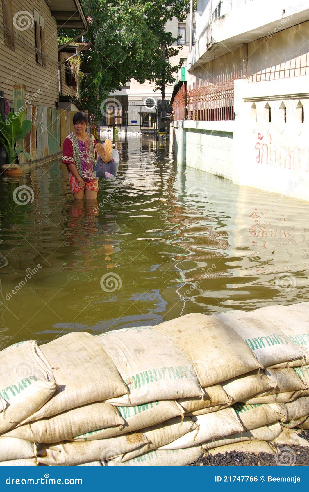 Bangkok Thailand ,flood Protect Editorial Photo - Image of thailand ...