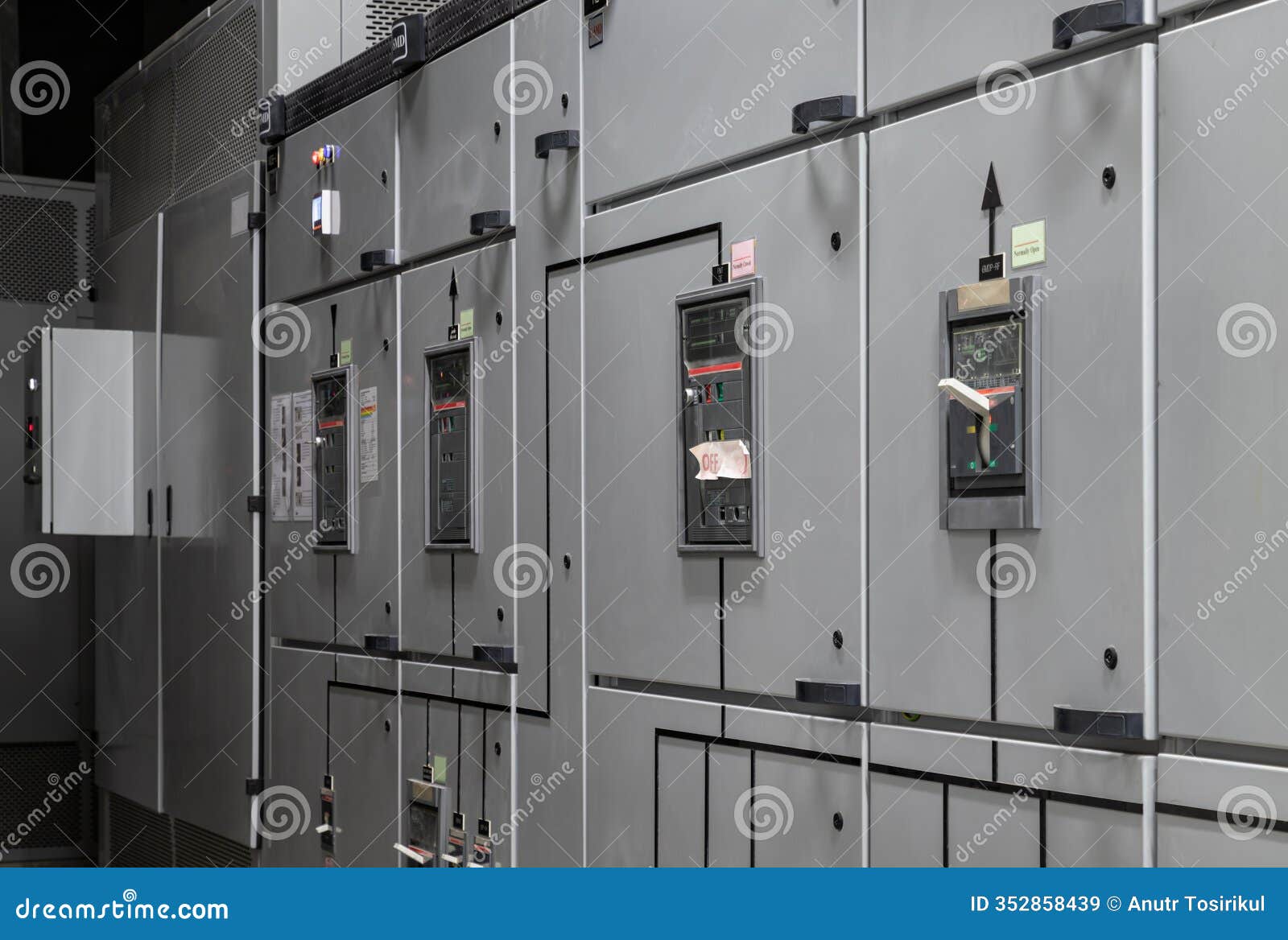 Control Panel System Integration Inside of Electric Voltage Control ...