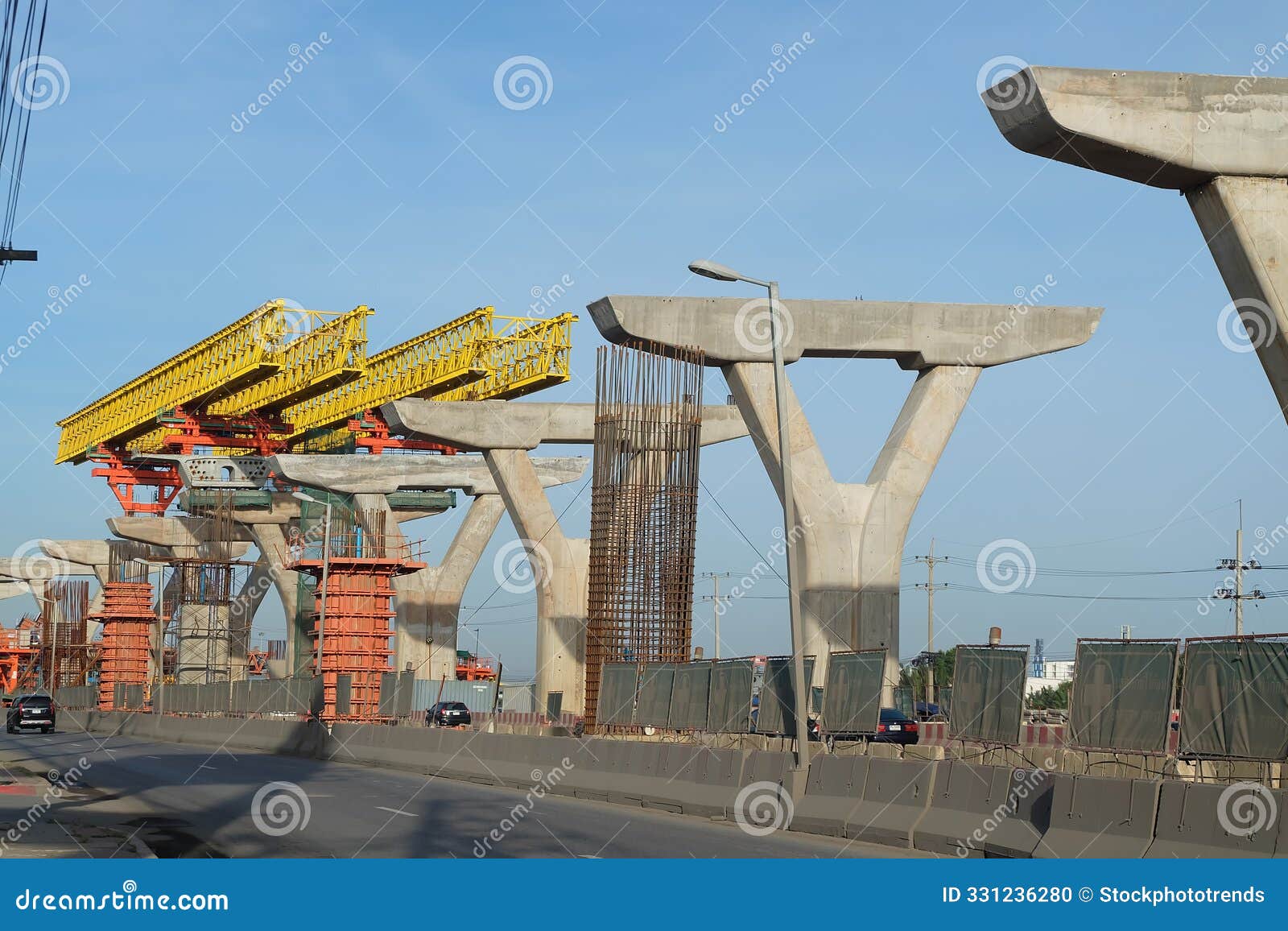 Bangkok, Thailand - June 15, 2024: Highway Construction, Transportation ...
