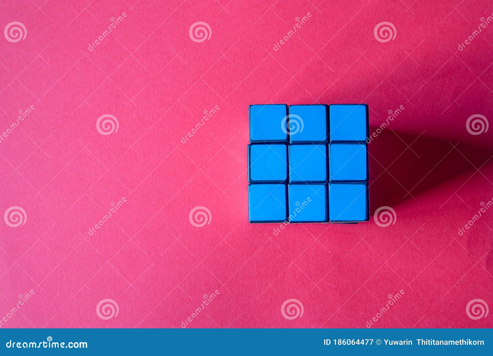 Bangkok - Thailand -June 07, 2020: Rubik`s Cube on Pink Background ...