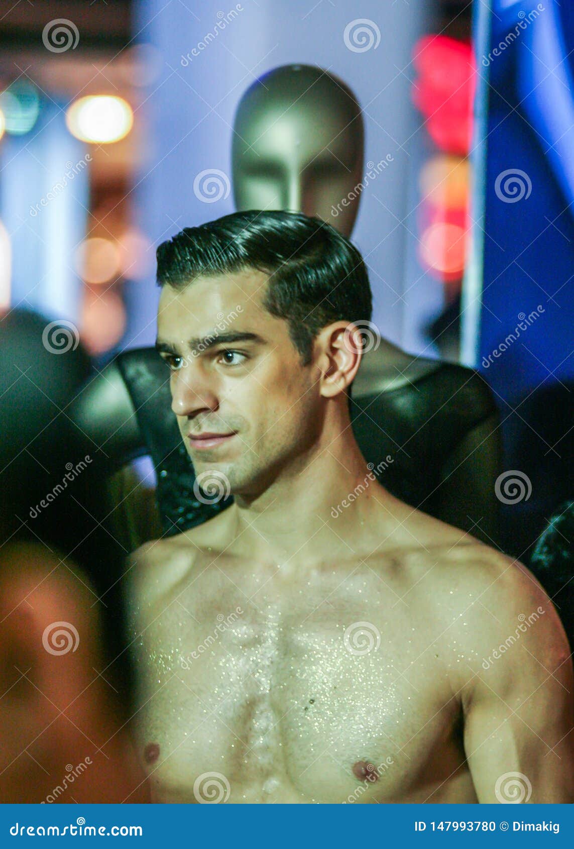 Portrait of Handsome Young Guy - Topless Fashion Model. Editorial Image ... Portrait of Handsome Young Guy - Topless Fashion Model. Editorial Image ...