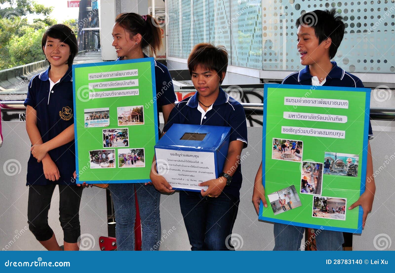 Bangkok, Thailand: Students Seeking Charity Donations Editorial Image ...