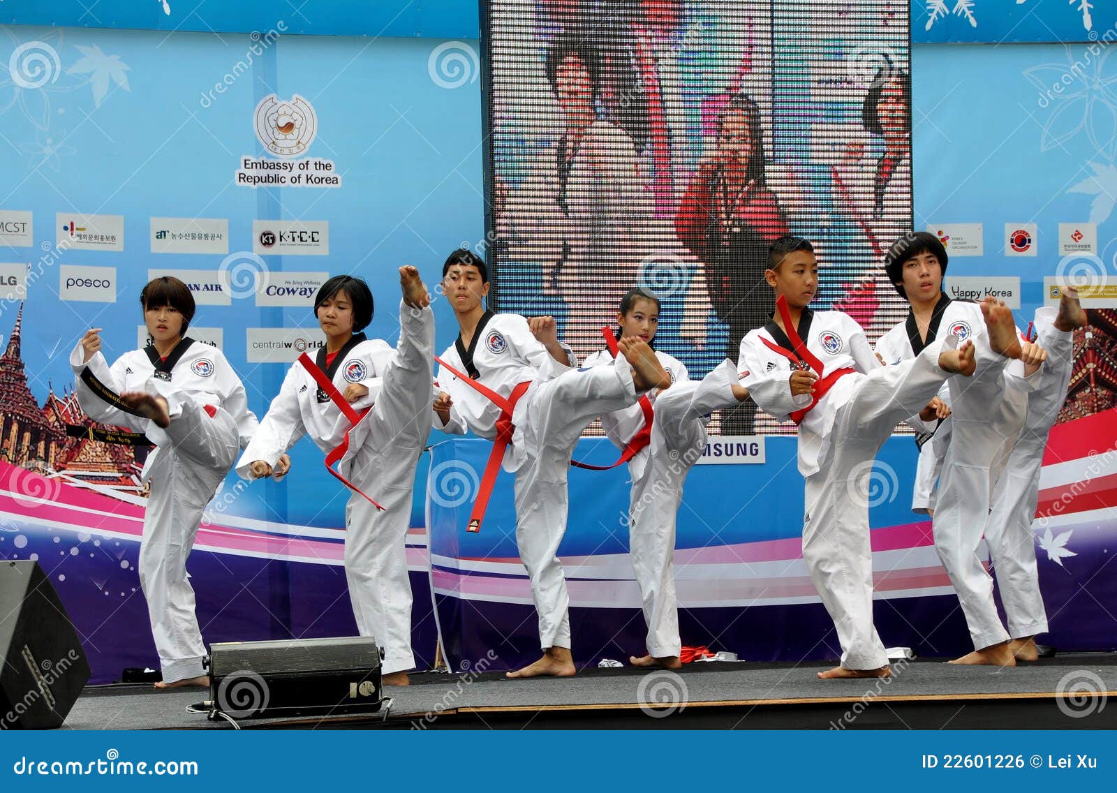 Bangkok, Thailand: Tae Kwan Do Performance Editorial Photo - Image of ...