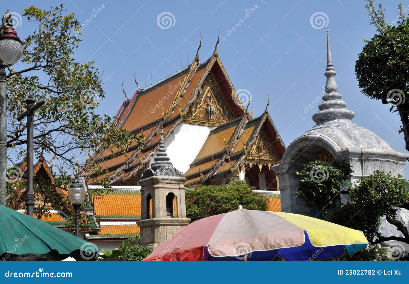 Bangkok, Thailand: Wat Suthat Editorial Photography - Image of pitched ...