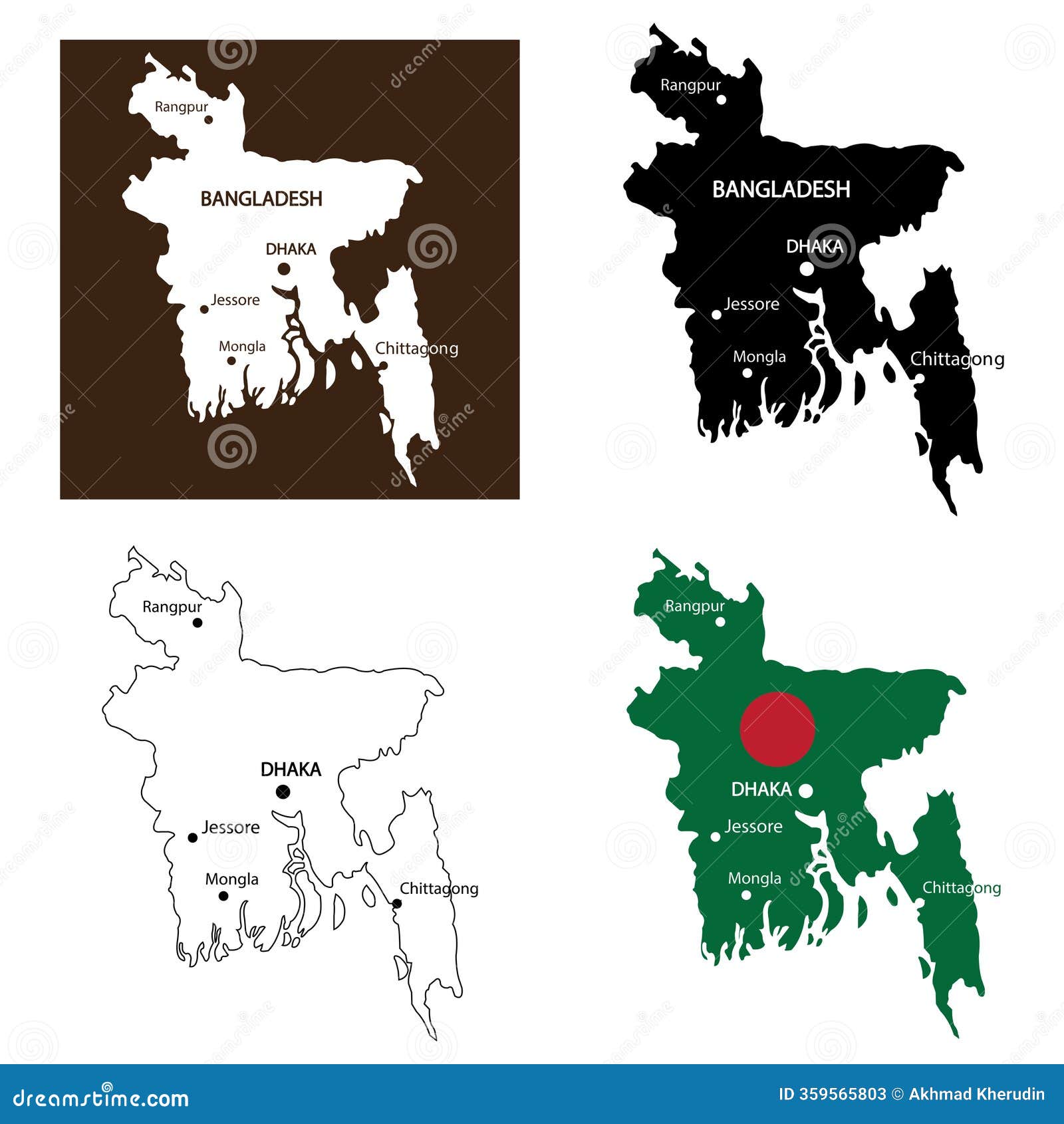 Bangladesh country map stock illustration. Illustration of creative ...